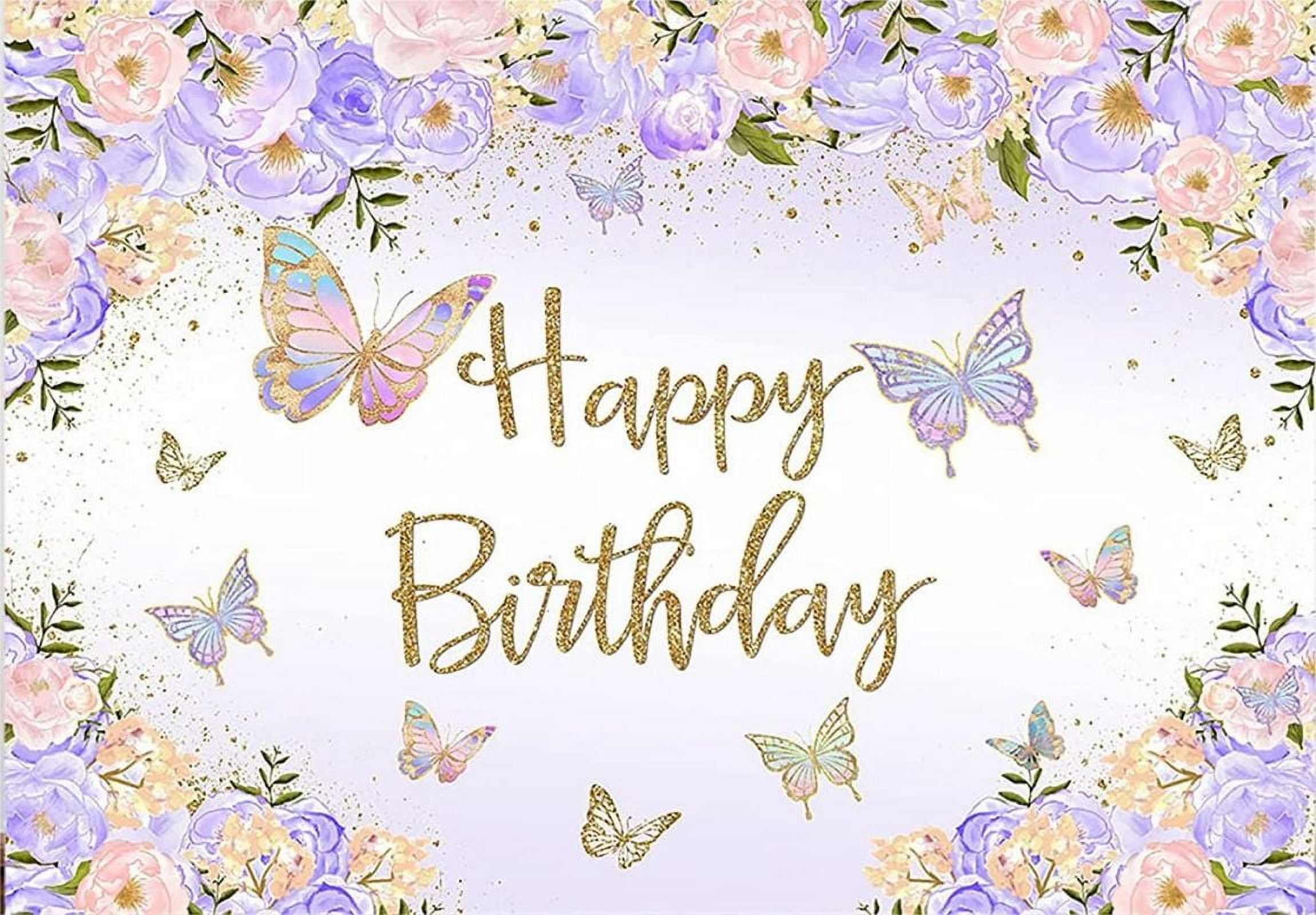 Butterfly Flower Crown Fairy Princess Background Photography Backdrops ...