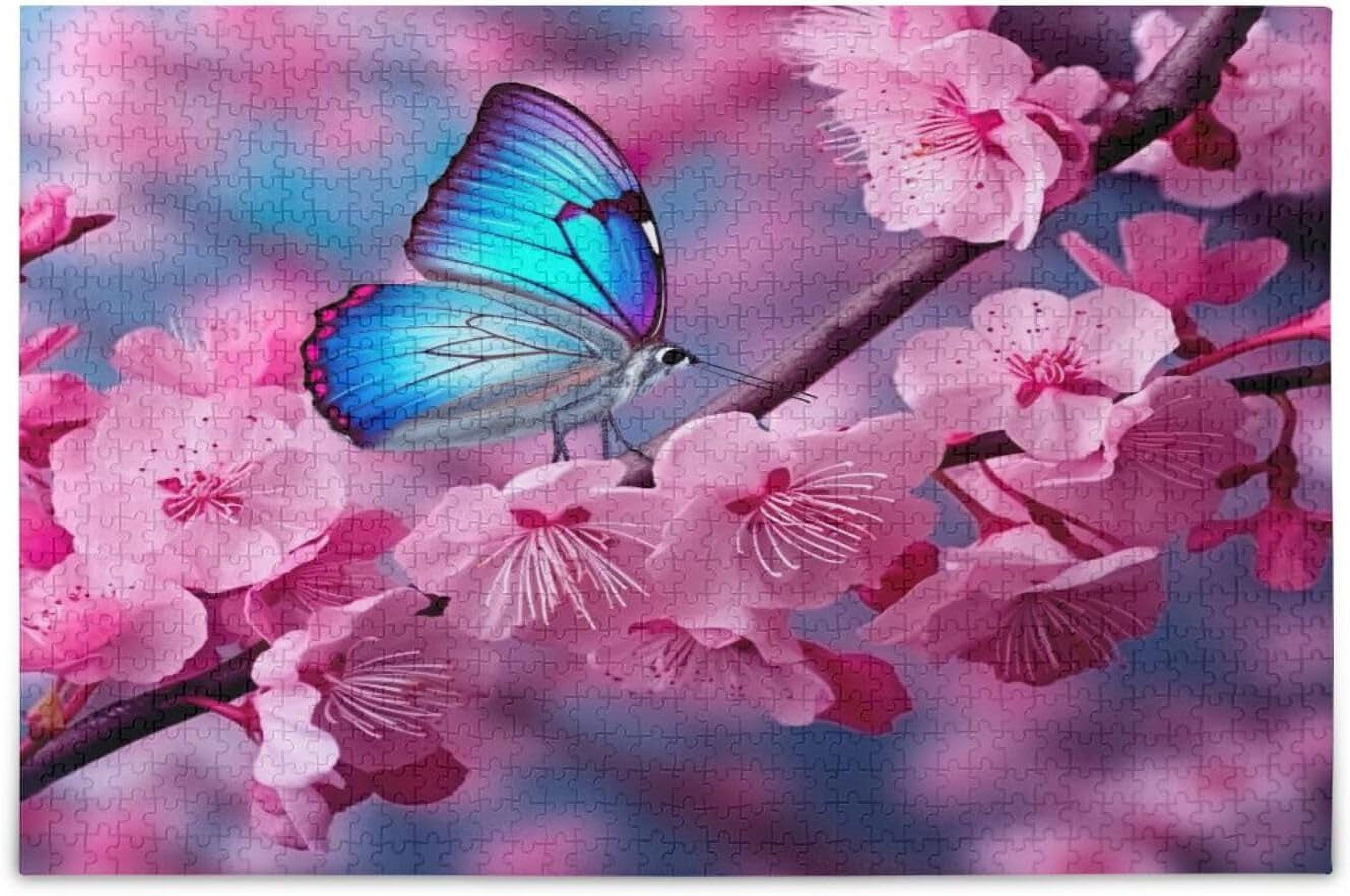 Butterfly Flower Jigsaw Puzzles for Adults 500 Piece, Puzzles 500 ...