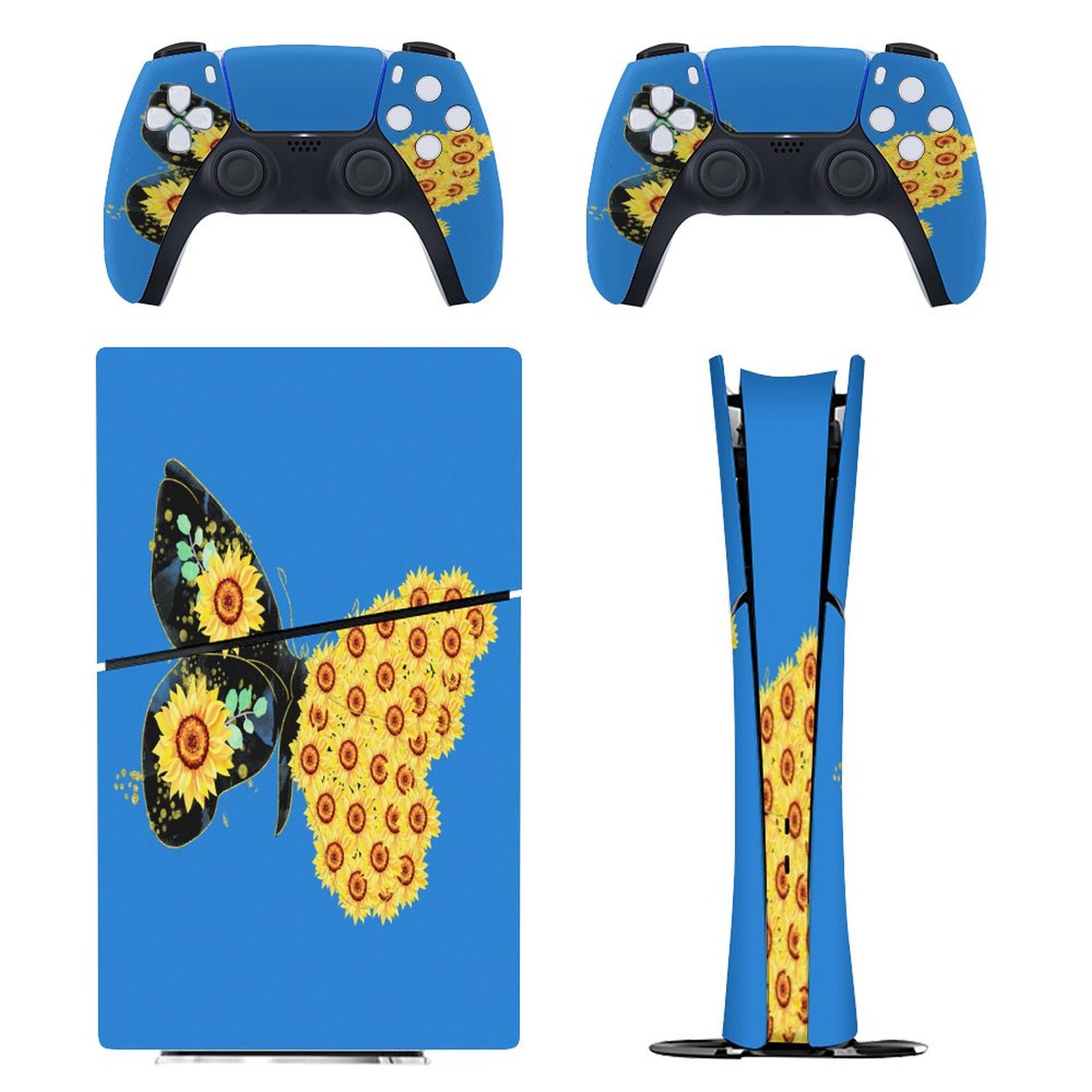 Butterfly Flower PS5/PS5 Slim Digital Disc Skin Sticker For Console And ...