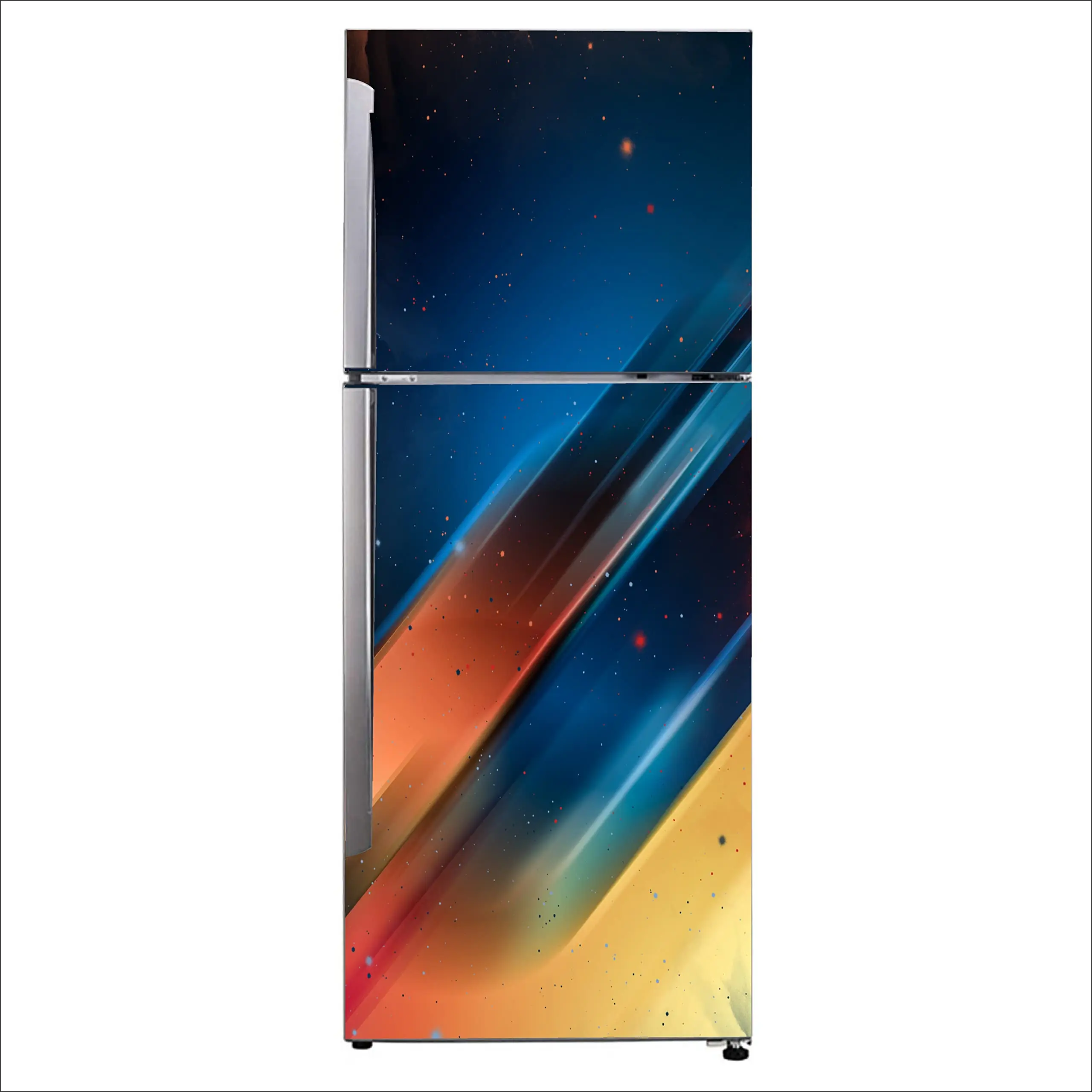 Butterfly Flowers Fridge Sticker Fantasy Floral Refrigerator Stickers ...