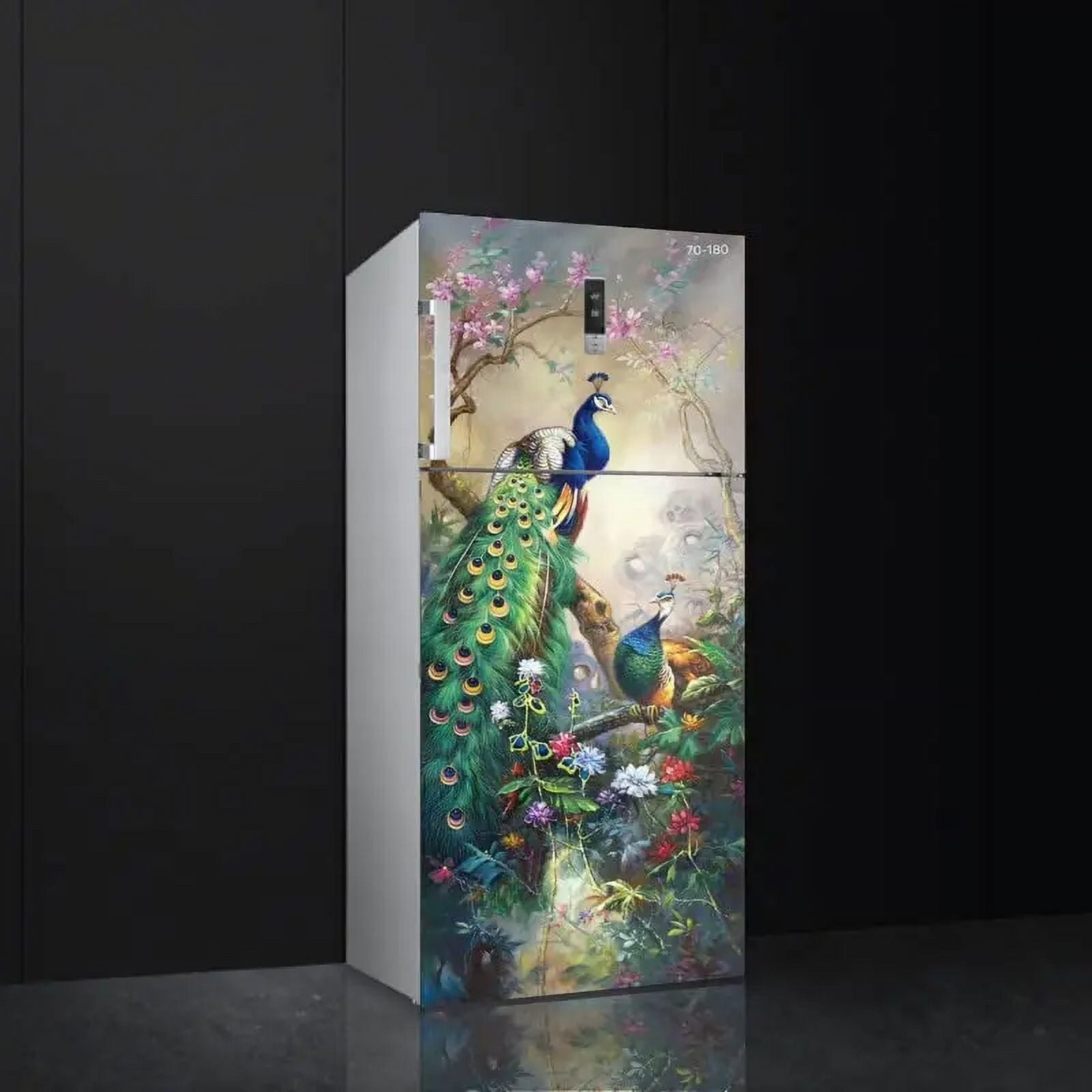 Butterfly Flowers Fridge Sticker Fantasy Floral Refrigerator Stickers ...