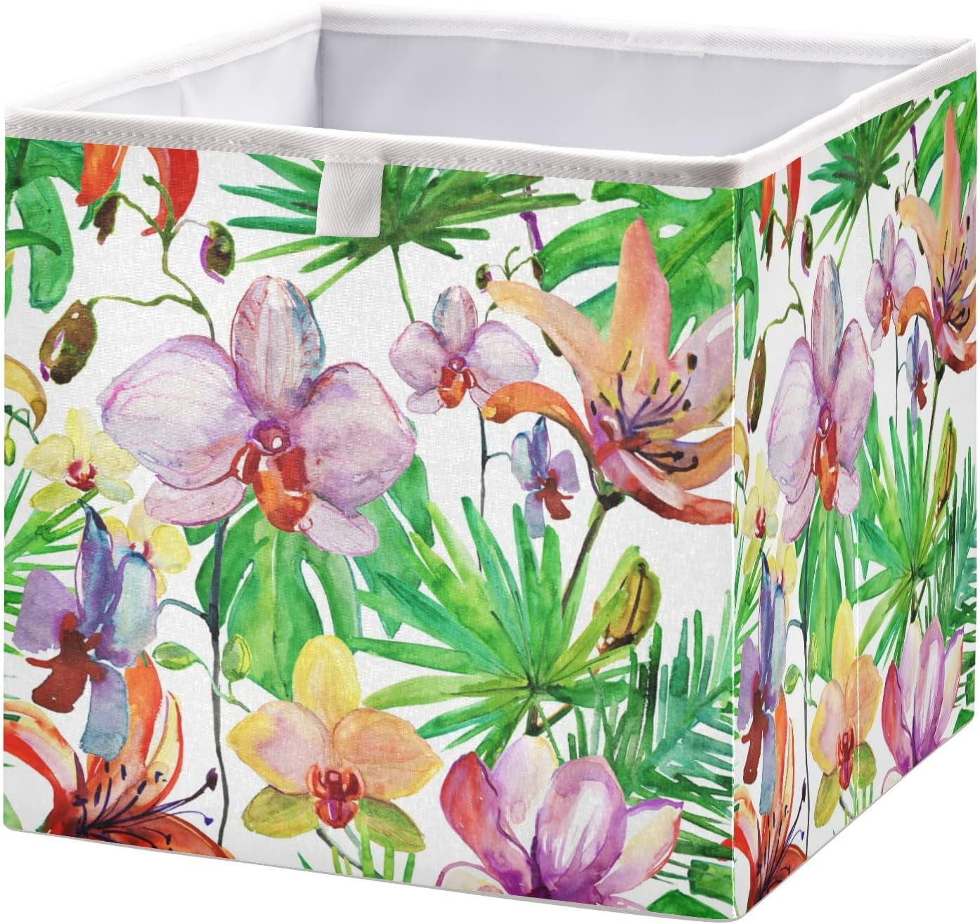 Butterfly Flowers Storage Baskets for Shelves Foldable Collapsible ...
