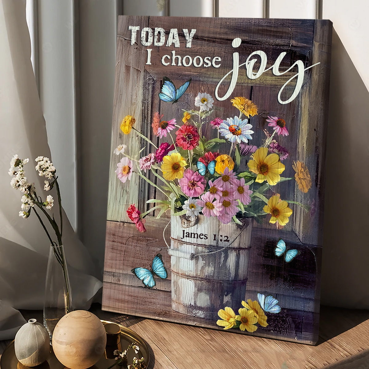 Butterfly, Flowers, Today I Choose Joy, James 1:2 - Jesus Portrait ...