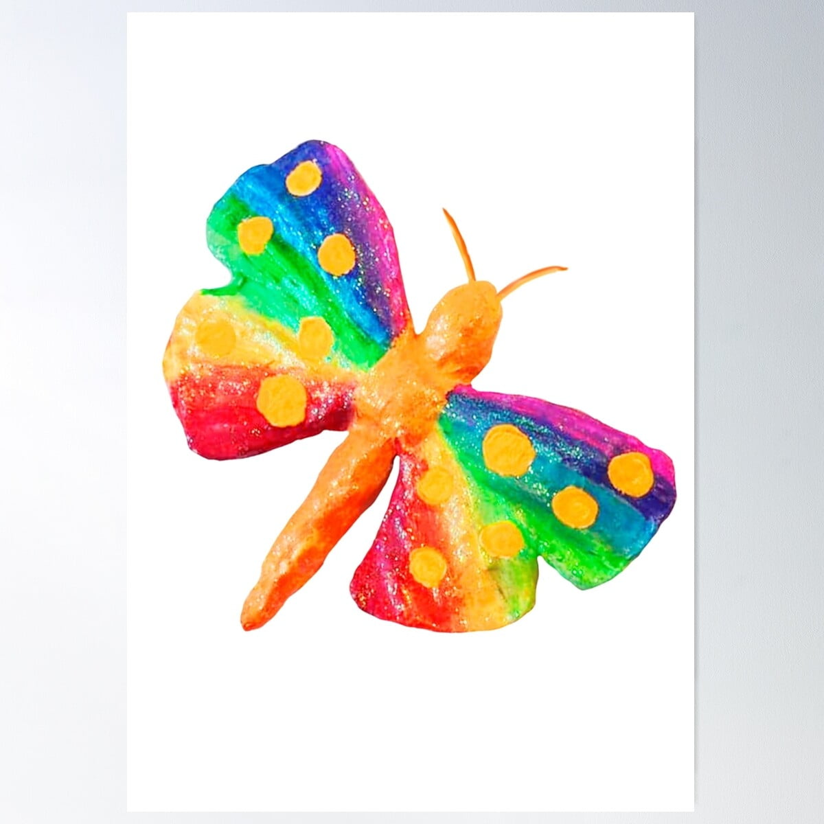 Butterfly Flutter By Poster Wall Art, Modern Wall Decor For Living Room ...