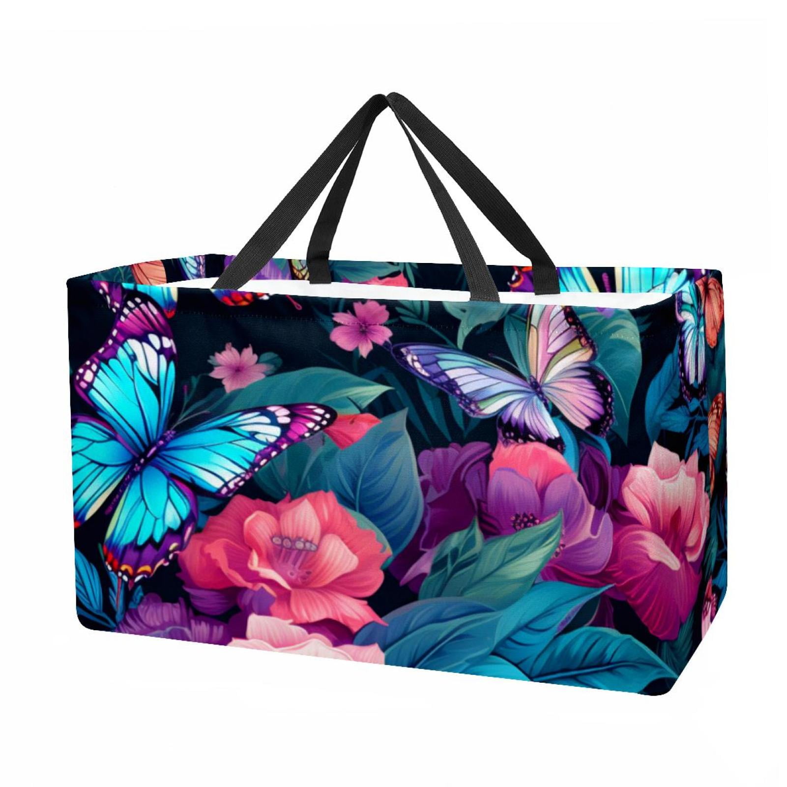 Butterfly Foldable Oxford Cloth Reusable Storage Basket Cube Organizer ...