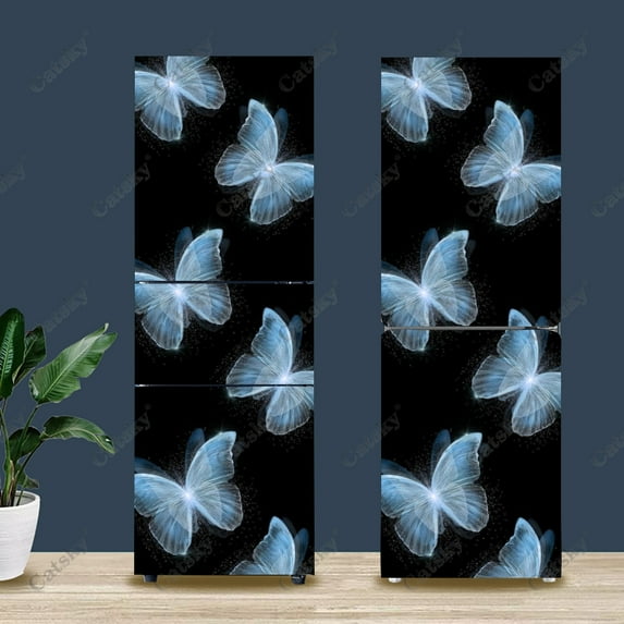 Butterfly Fridge Magnet Home r Kitchen Mural DIY Wall Sticker Vinyl ...