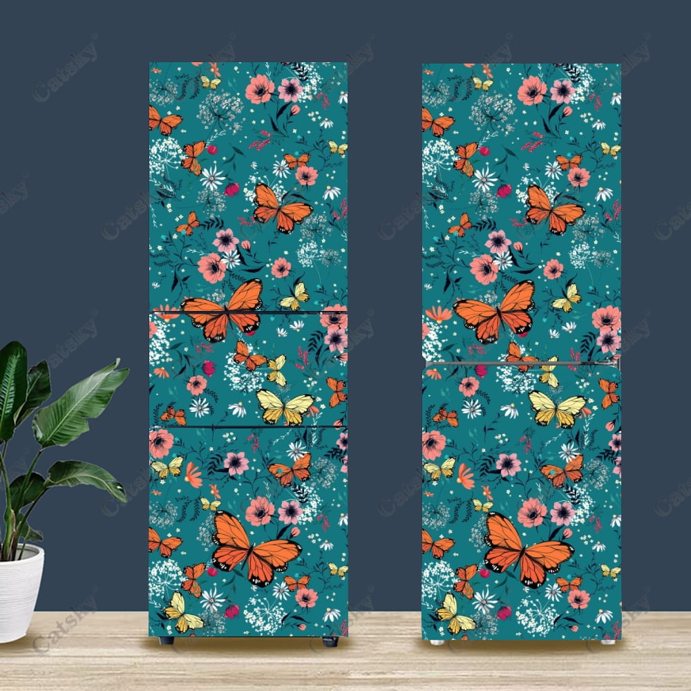 Butterfly Fridge Magnet Home r Kitchen Mural DIY Wall Sticker Vinyl Self-Adhesive Party Sticker ...