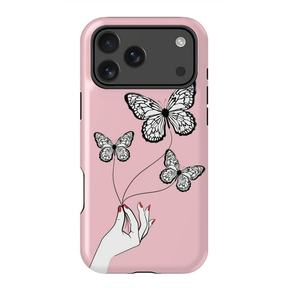 Butterfly Game Cute Cartoon Pattern iPhone Case for iPhone 17 to 11 Pro ...