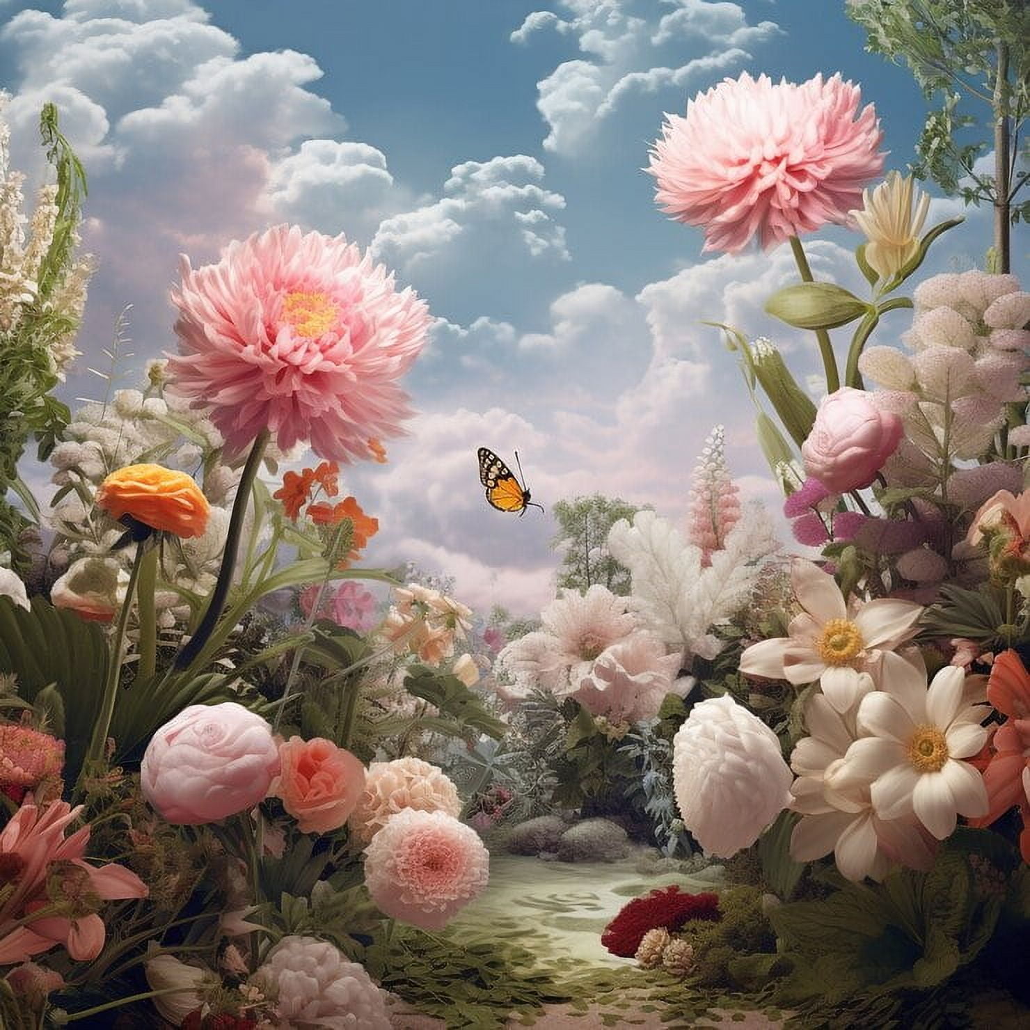 Butterfly Garden 300 Piece Wooden Jigsaw Puzzle for Adults Children ...