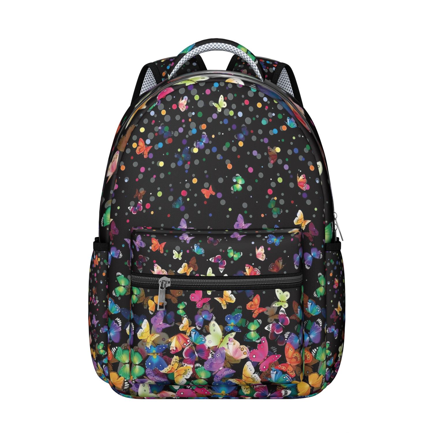 Butterfly Garden Aesthetic Backpack - Waterproof & Durable, Colorful ...