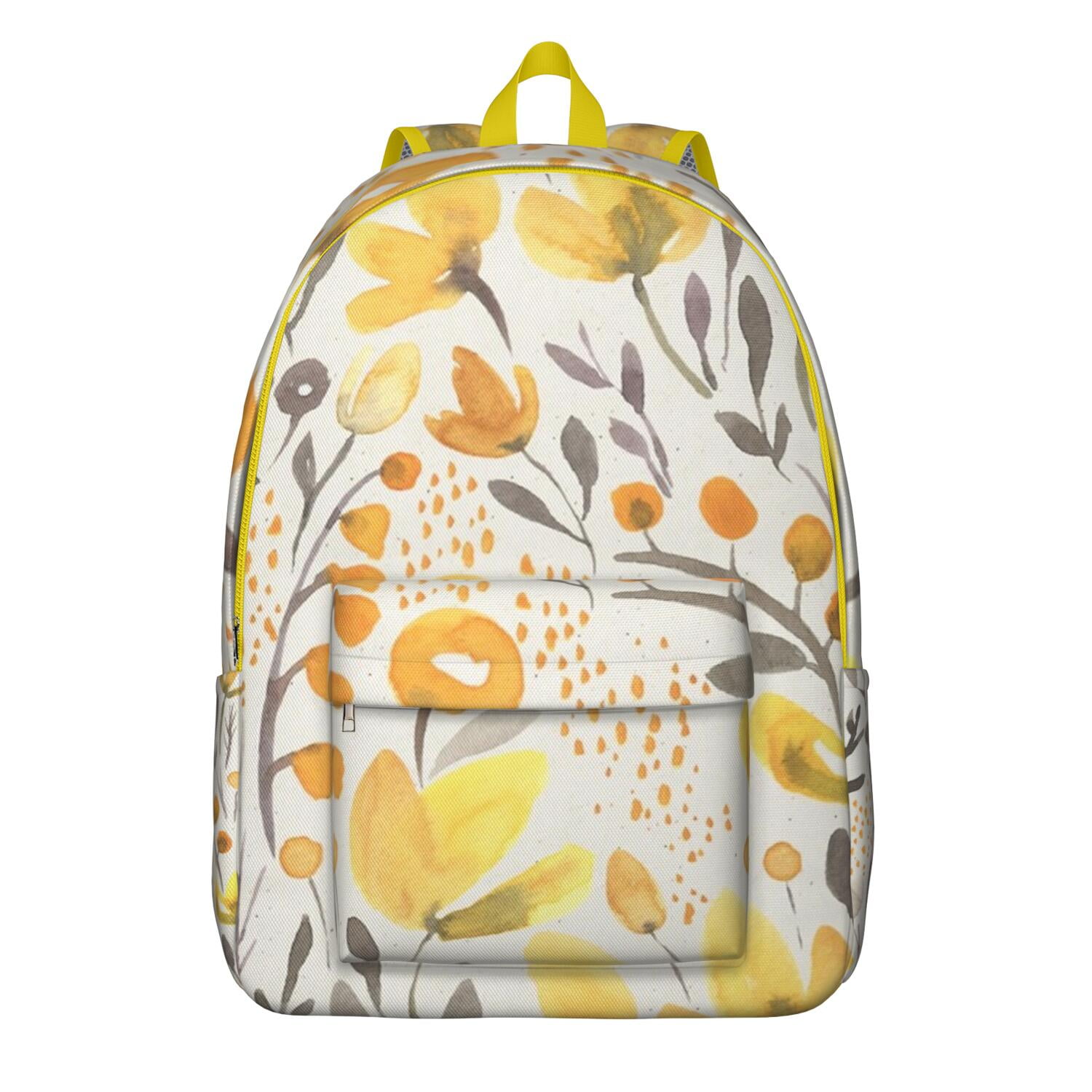 Butterfly Garden Backpack - Waterproof Floral School Bag with Colorful ...