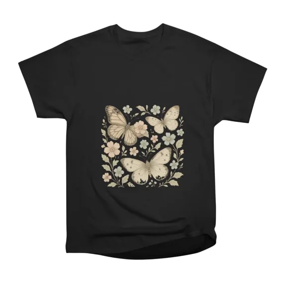Butterfly Garden T-Shirt Tee Gift For Him Merch For Her Apparel For ...