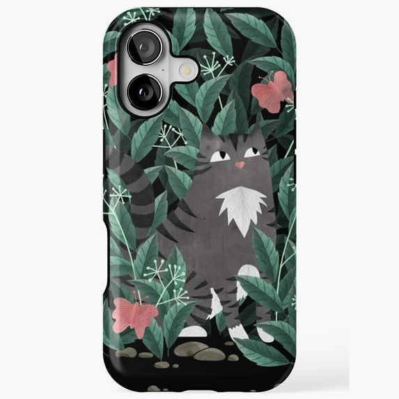 Butterfly Garden Tabby Cat Version Compatible Phone Case for iPhone 11-17 Pro Max - Walmart.com