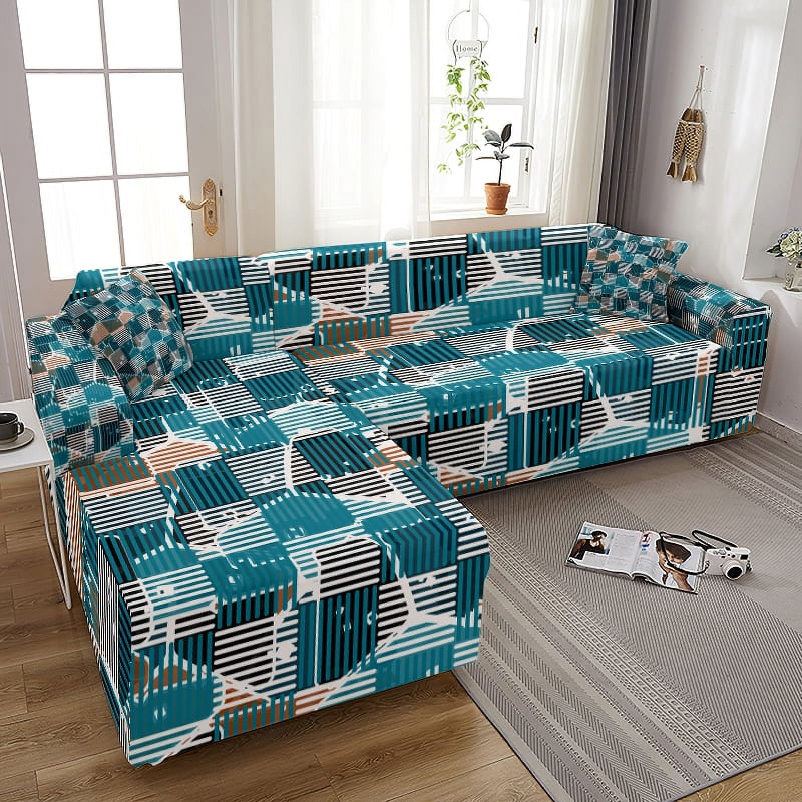 Butterfly Geometry Pattern Cushion Cover Sofa Cover for Living Room ...