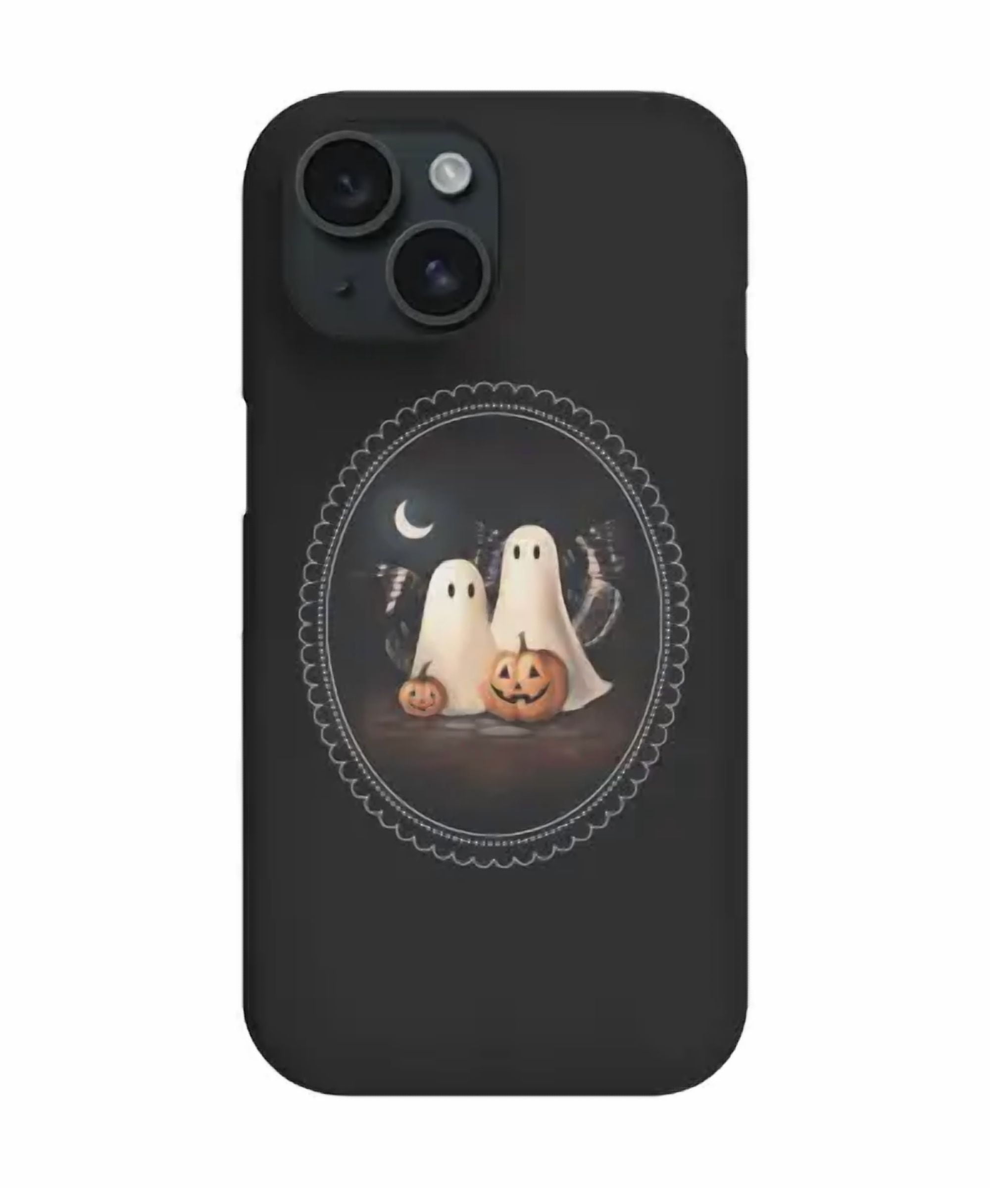Butterfly Ghosts Portrait Phone Case for iPhone 16 15 14 13 12 11 Pro ...