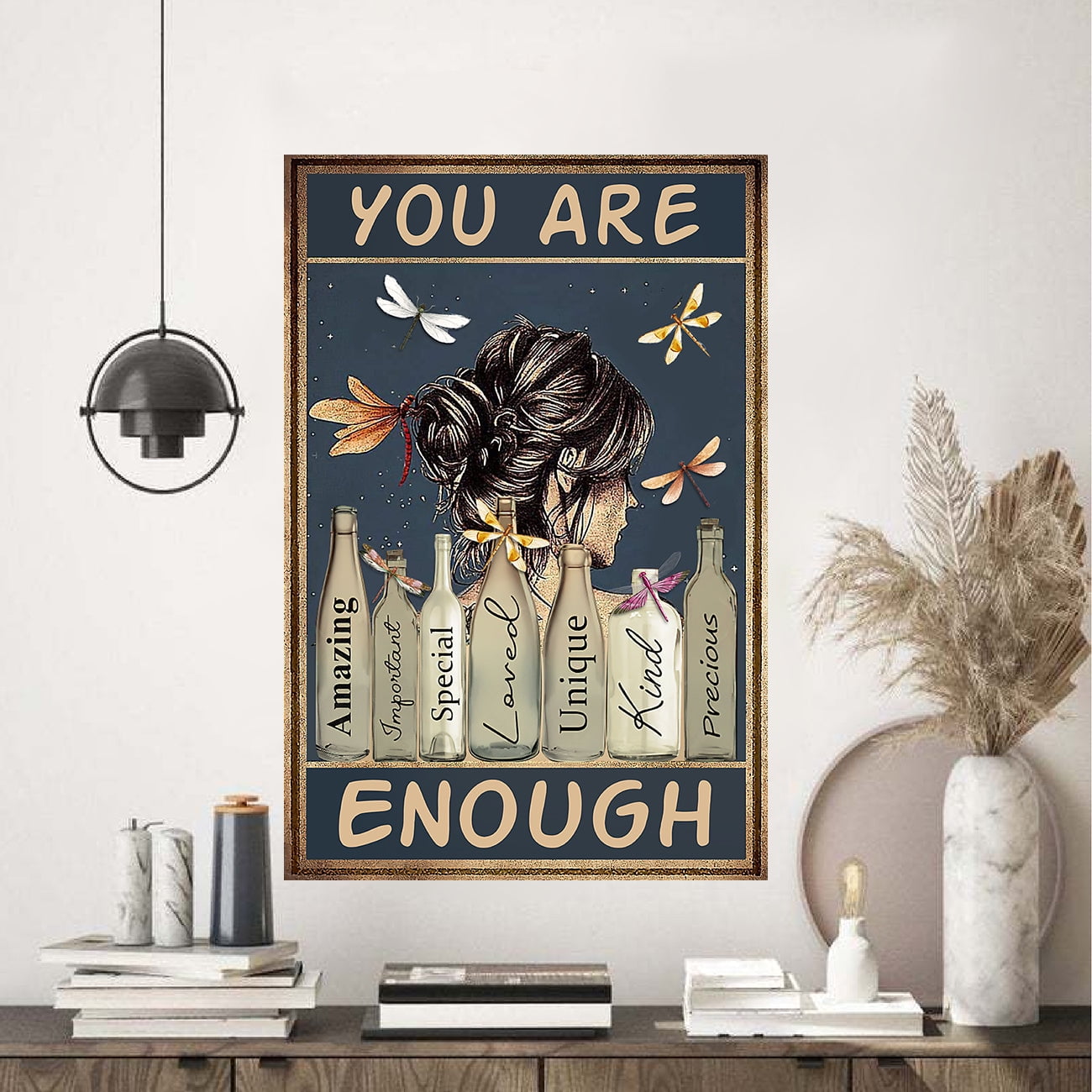 Butterfly Girl You Are Enough Amazing Special Unique Precious Poster ...