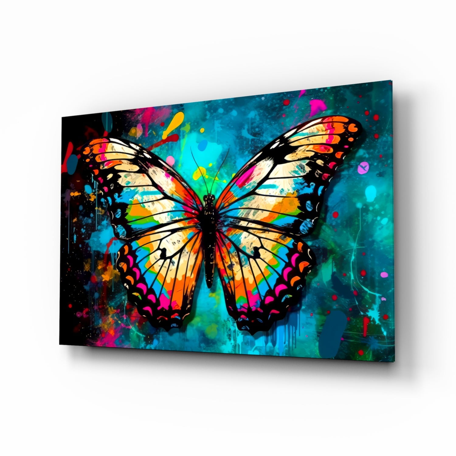 Butterfly Glass Wall Art || Designer Collection - Walmart.com