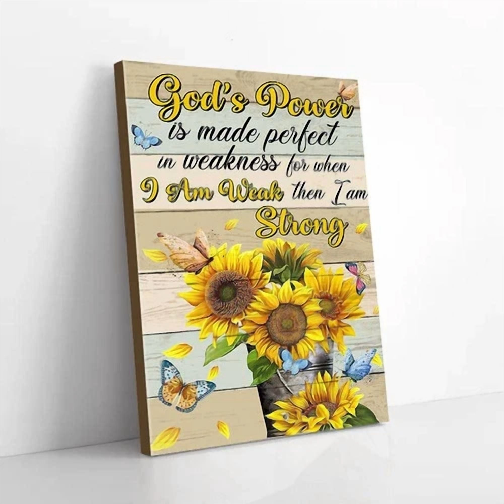 Butterfly God'S Power Butterfly Poster Wall Art Home Decor Vintage Gift ...