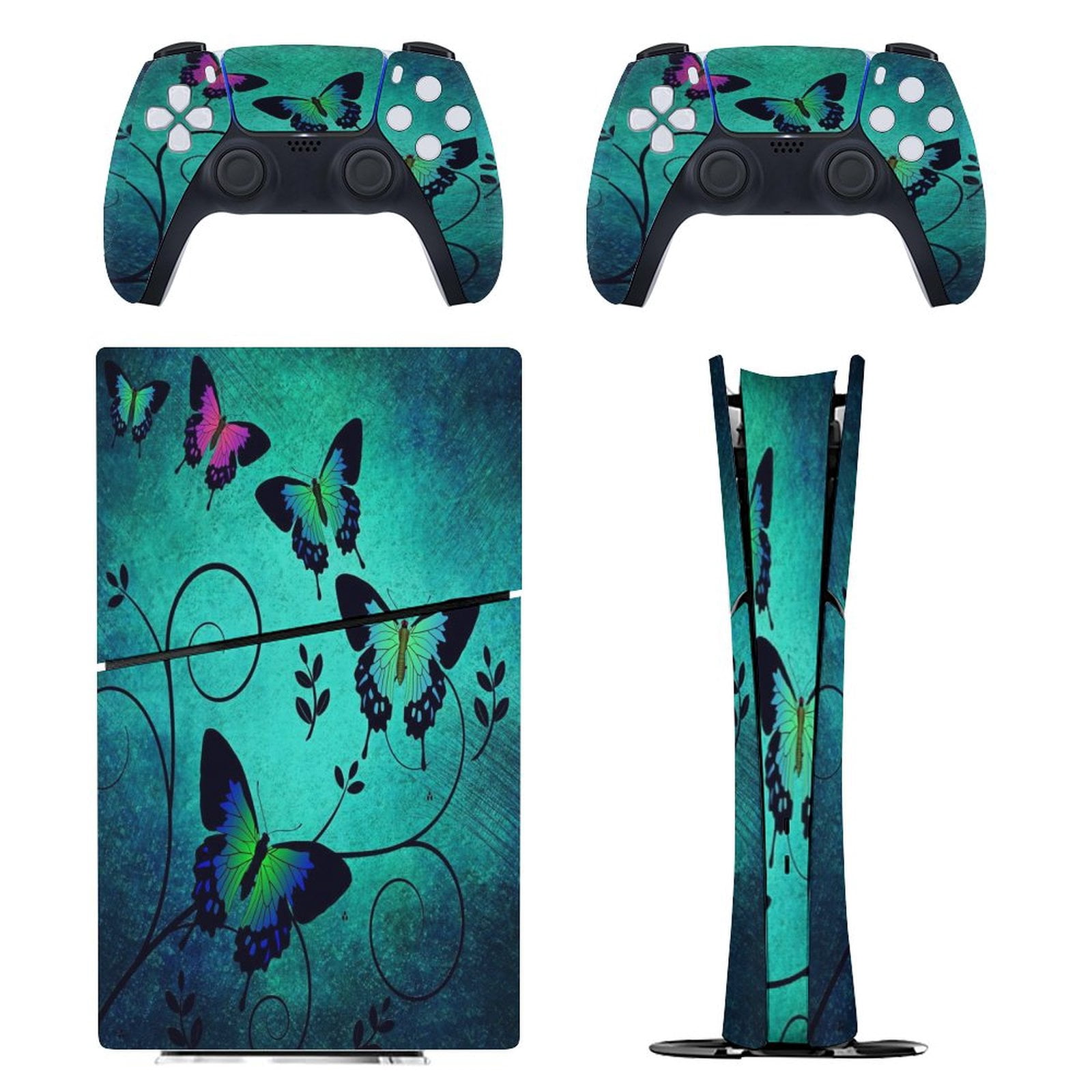 Butterfly, Gothic PS5/PS5 Slim Digital Disc Skin Sticker For Console ...