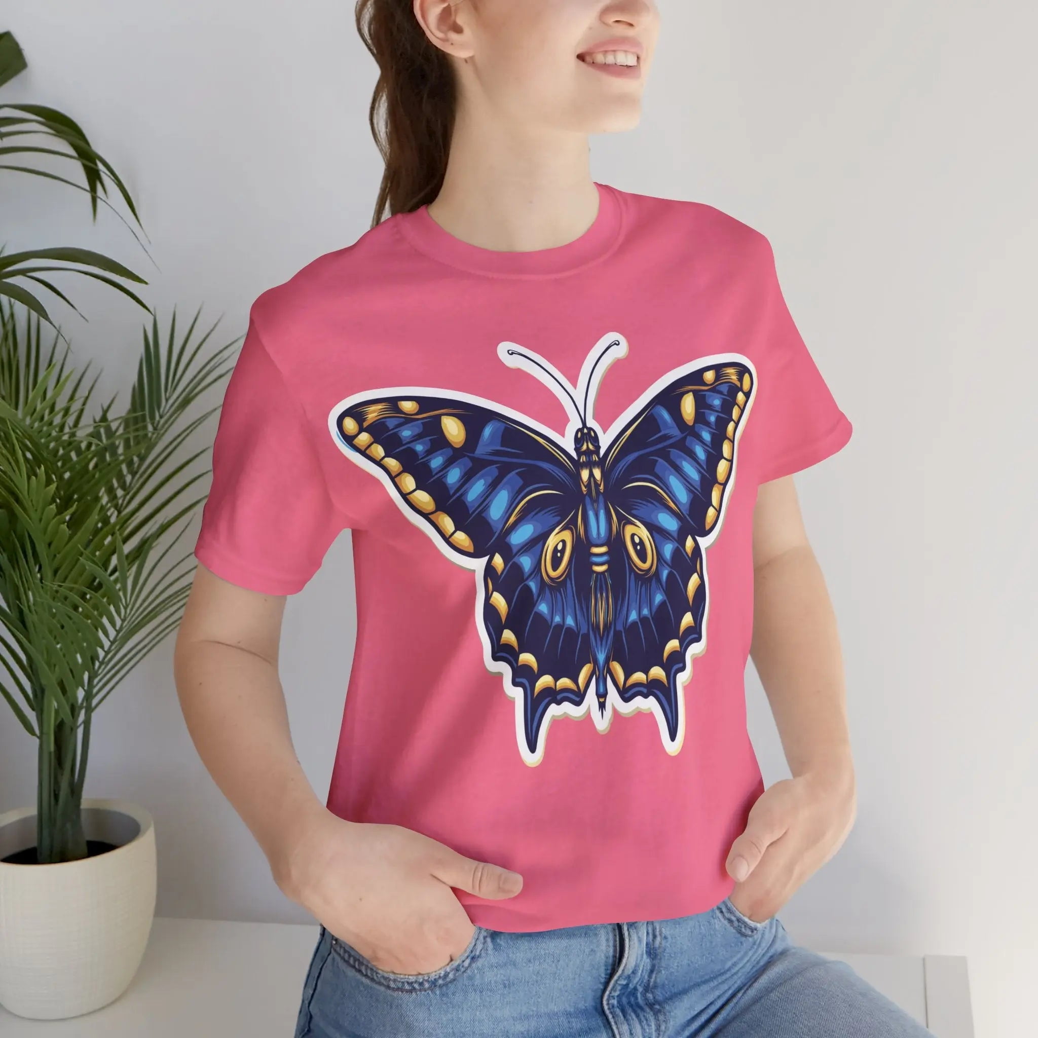 Butterfly Graphic T Shirt Unisex Art Design Tee Vintage Inspired ...