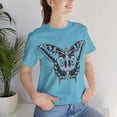 Butterfly Graphic Unisex Jersey Short Sleeve Art Design Tee - Walmart.com