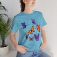Butterfly Graphic Unisex Jersey Short Sleeve Art Design Tee - Walmart.com