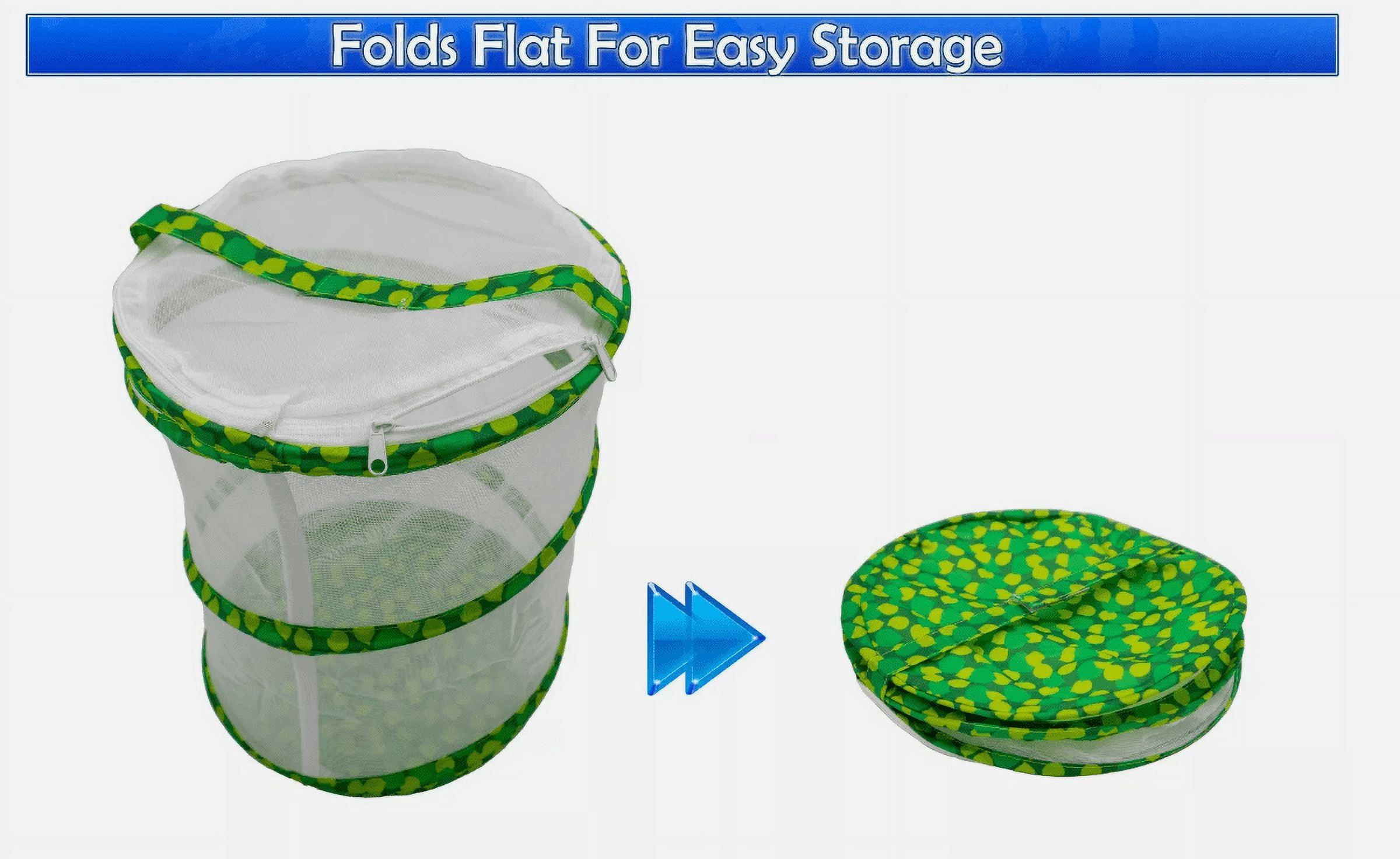 Butterfly Growing Garden Kit - Butterfly Habitat Net Cage - Collapsible ...