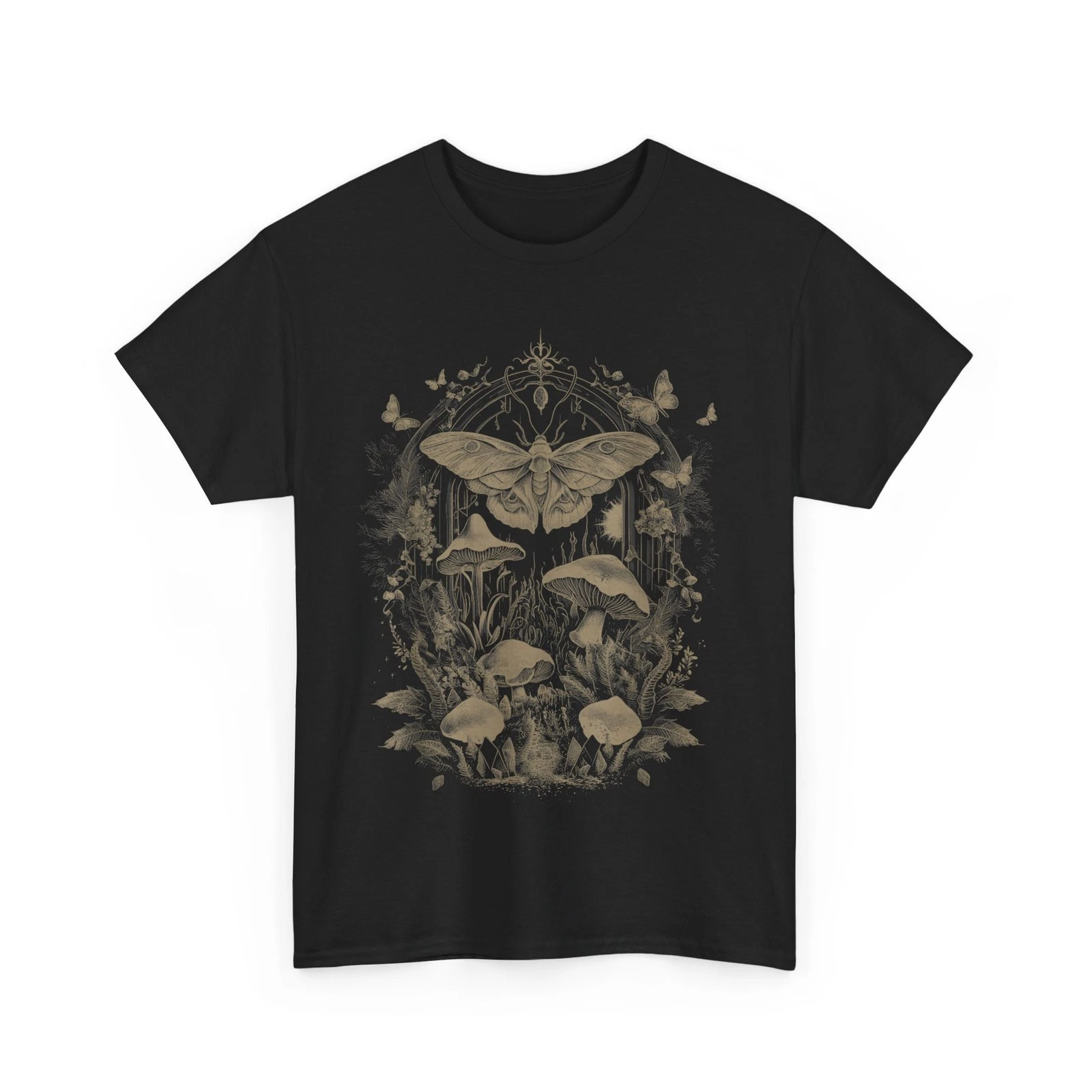 Butterfly Grunge Fairycore Therian Clothing Cute Moth Floral Shirt ...