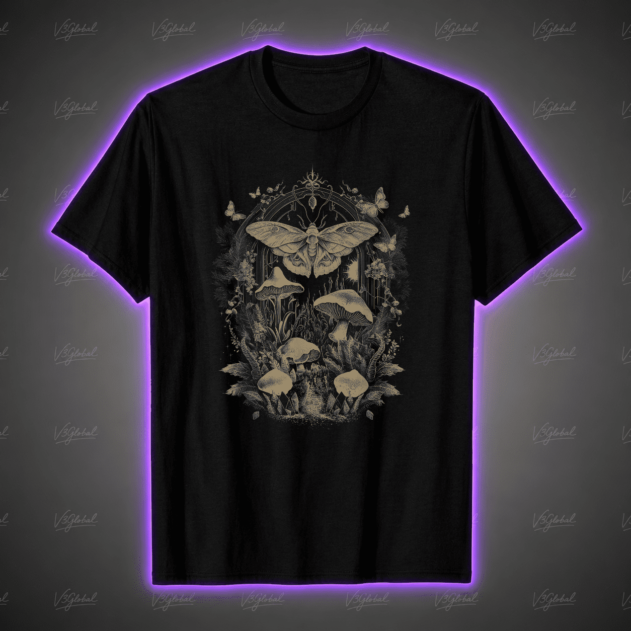 Butterfly Grunge Fairycore Therian Moth Floral Unisex T-shirt Size S ...