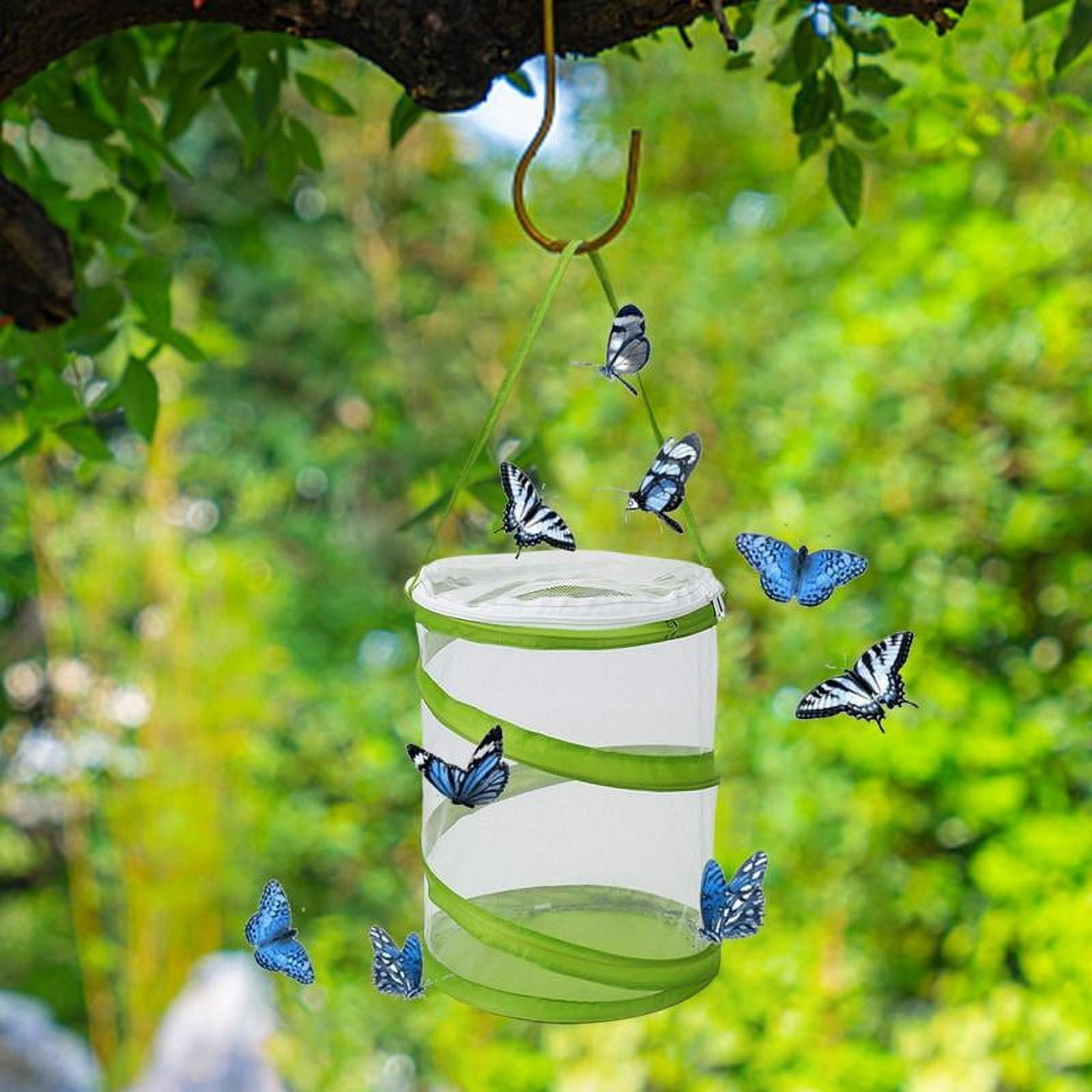 Butterfly Habitat Cage Terrarium Pop up Clear Mesh Enclosure Butterfly ...