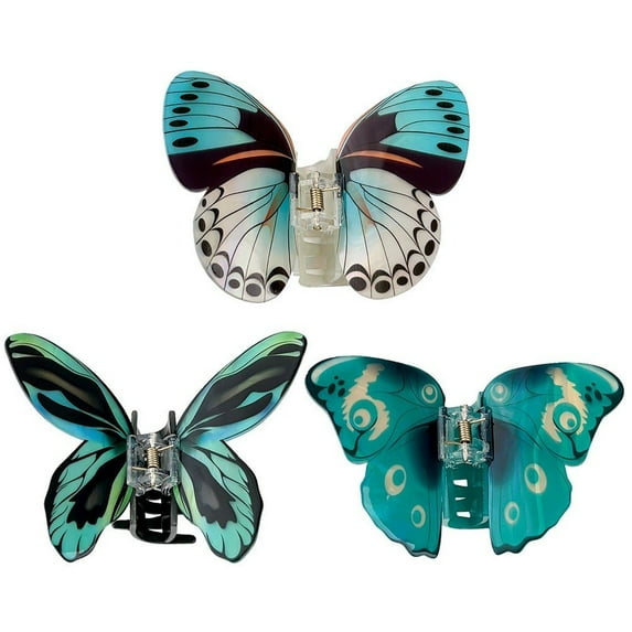 Butterfly Hair Claw French Hair Clip Non-Slip Hair Clasp for Girls and ...