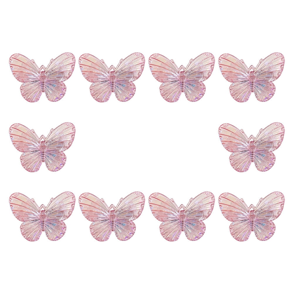 Butterfly Hair Clip Butterflies 3d Barrettes Accessory for Girls Tiara ...