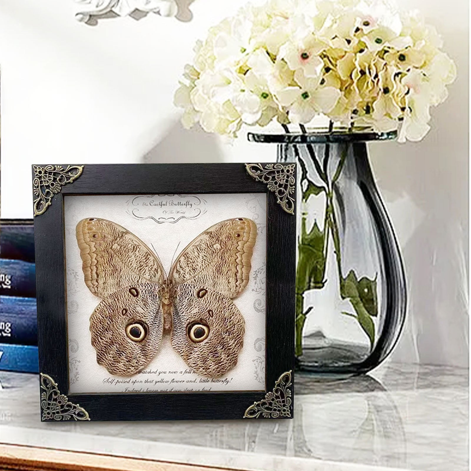 Butterfly Halloween Decoration, Wooden Black Easter Tree, Wall-mounted ...