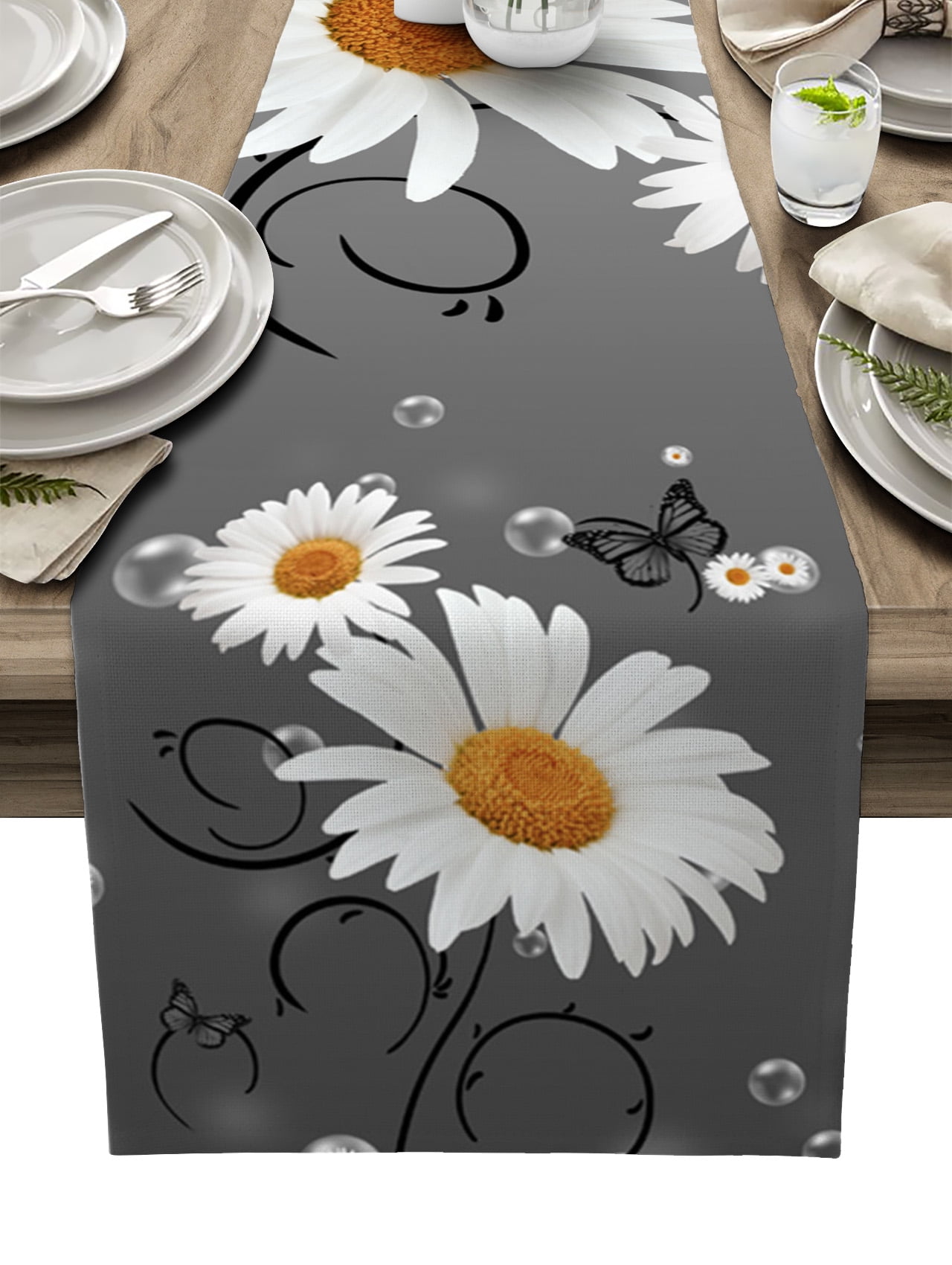 Butterfly Hand Drawn Retro Coffee Table r Dinner Table ration Wedding r ...