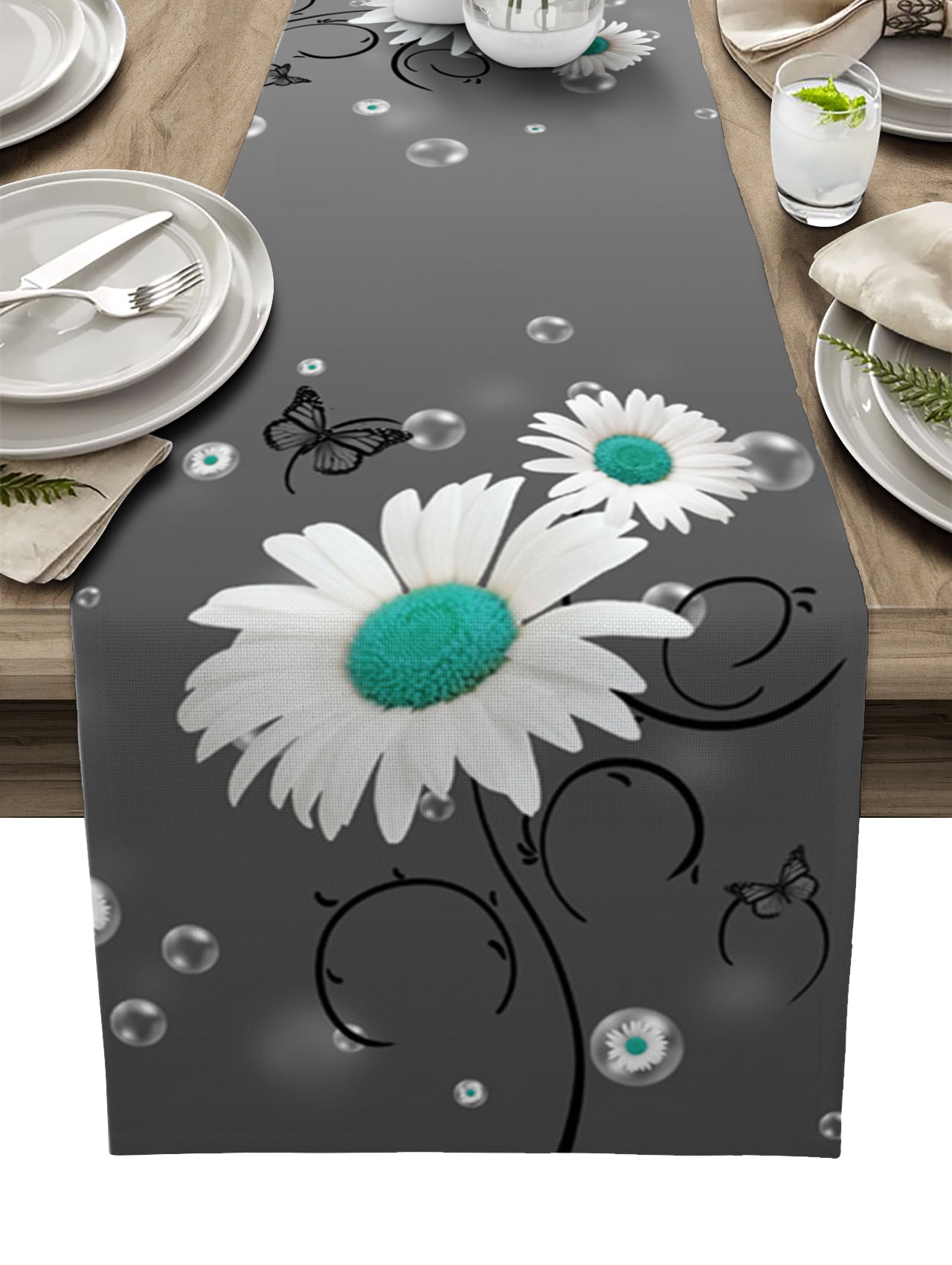 Butterfly Hand Drawn Retro Coffee Table r Dinner Table ration Wedding r ...
