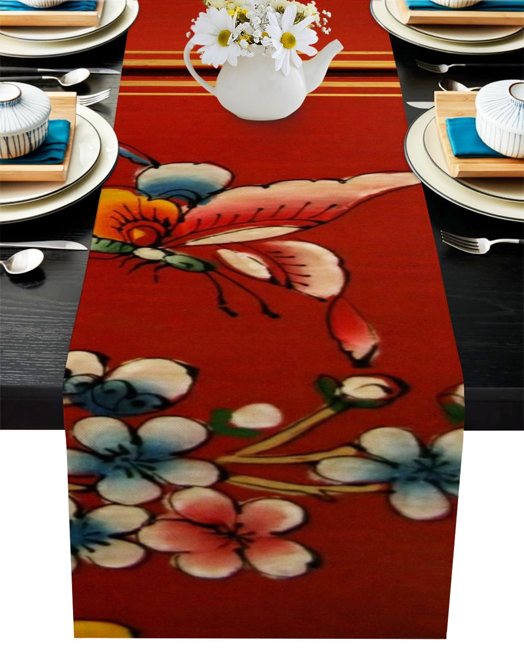 Butterfly Hand Drawn Retro Coffee Table r Dinner Table ration Wedding r ...