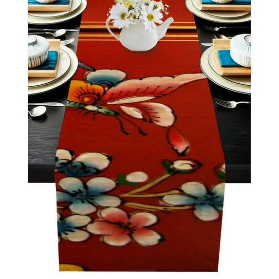 Butterfly Hand Drawn Retro Coffee Table r Dinner Table ration Wedding r ...