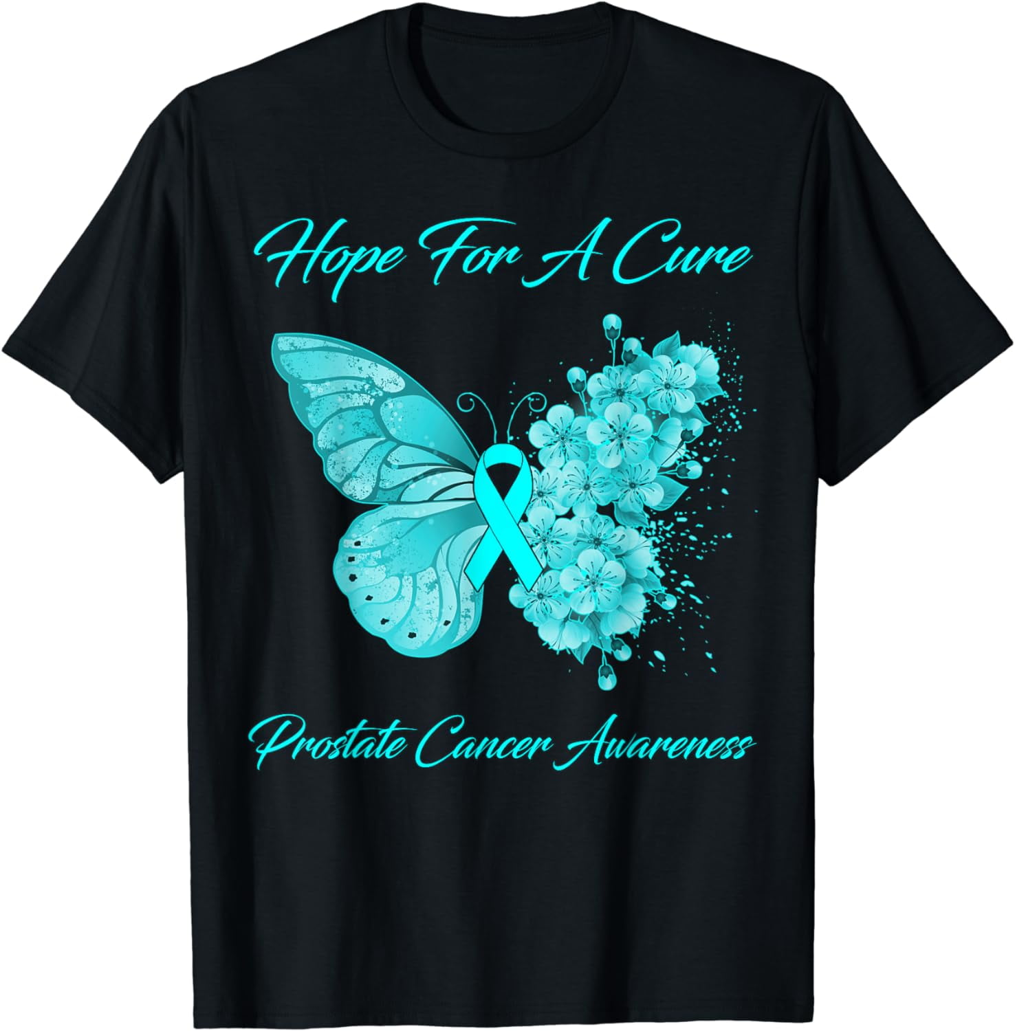 Butterfly Hope For A Cure Prostate Cancer Awareness T-Shirt - Walmart.com