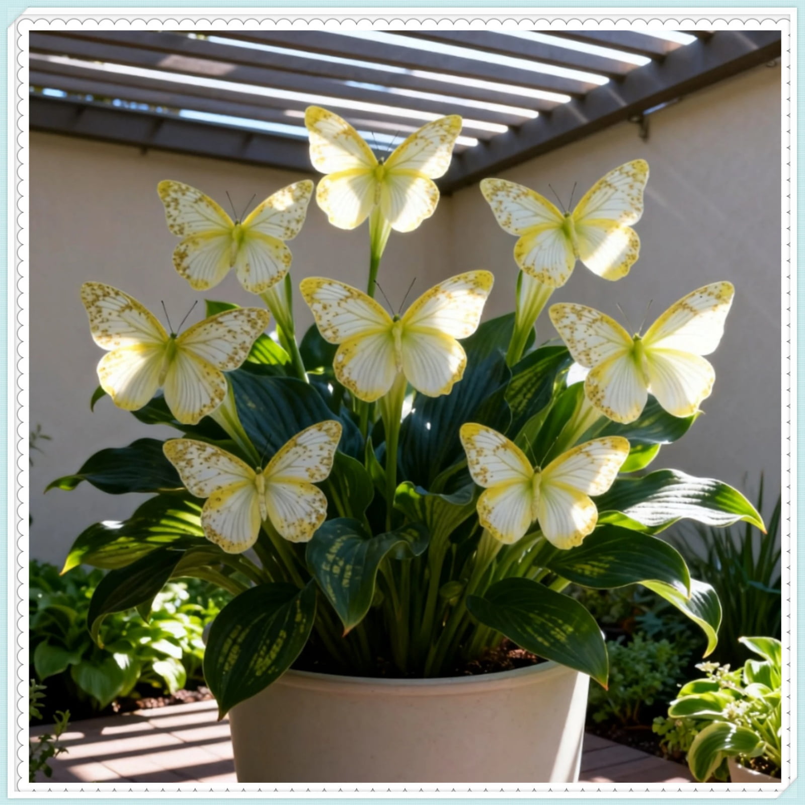 Butterfly Hosta- Bulk - Garden Stake for Outdoor Decoration--Fresh ...