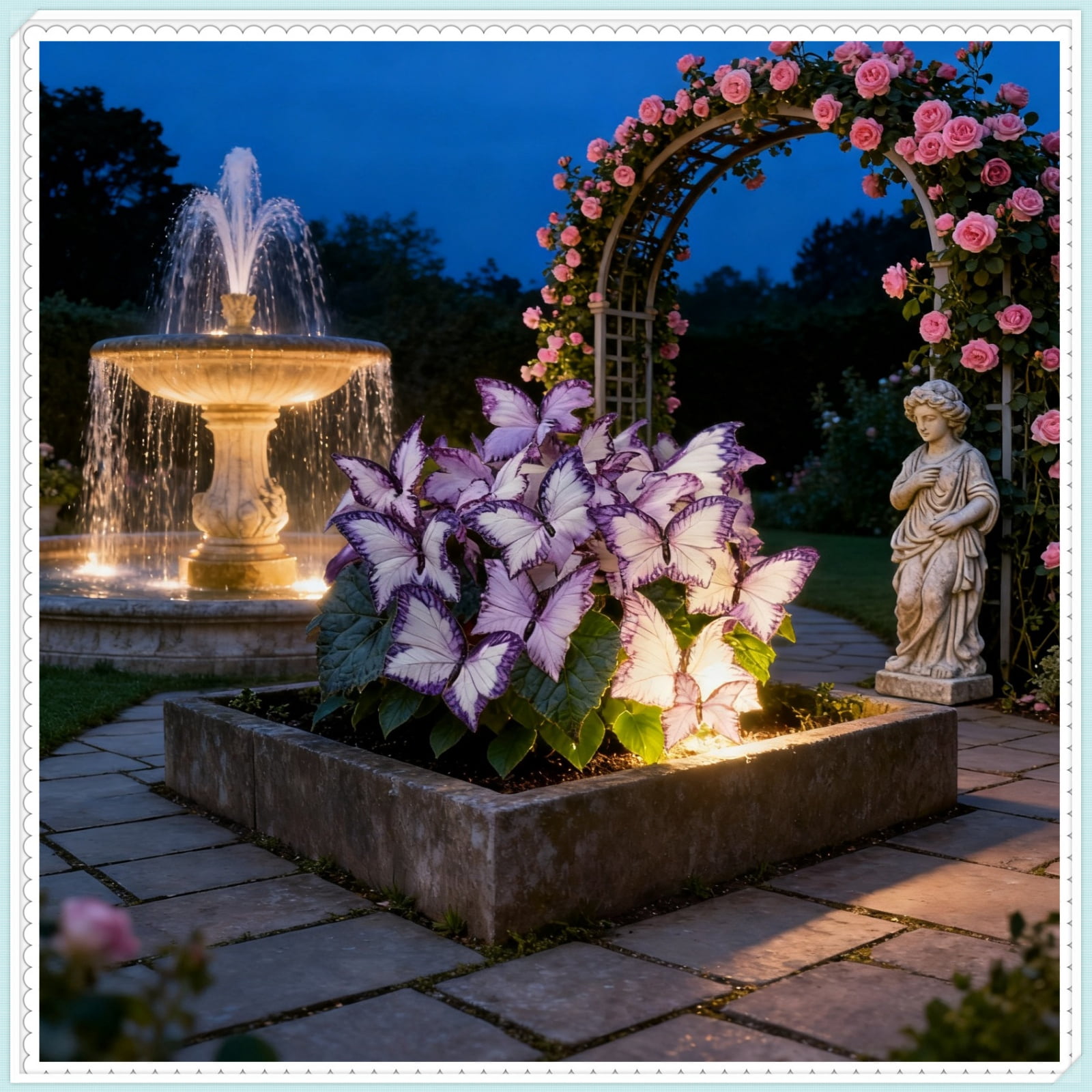 Butterfly Hosta- Bulk - Garden Stake for Outdoor Decoration--Fresh ...