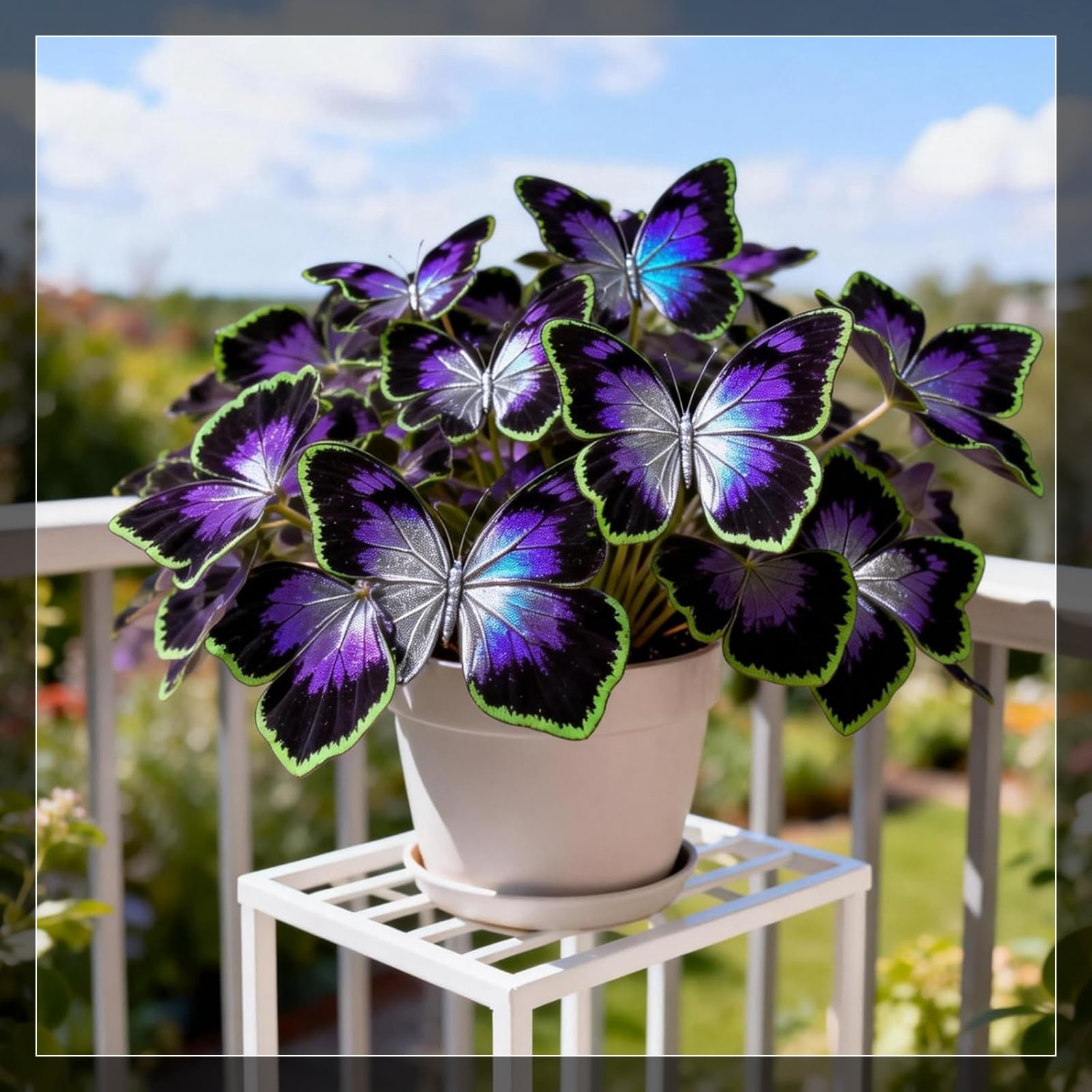Butterfly Hostas Planting-Garden Stakes-Premium Ornamental-Home ...
