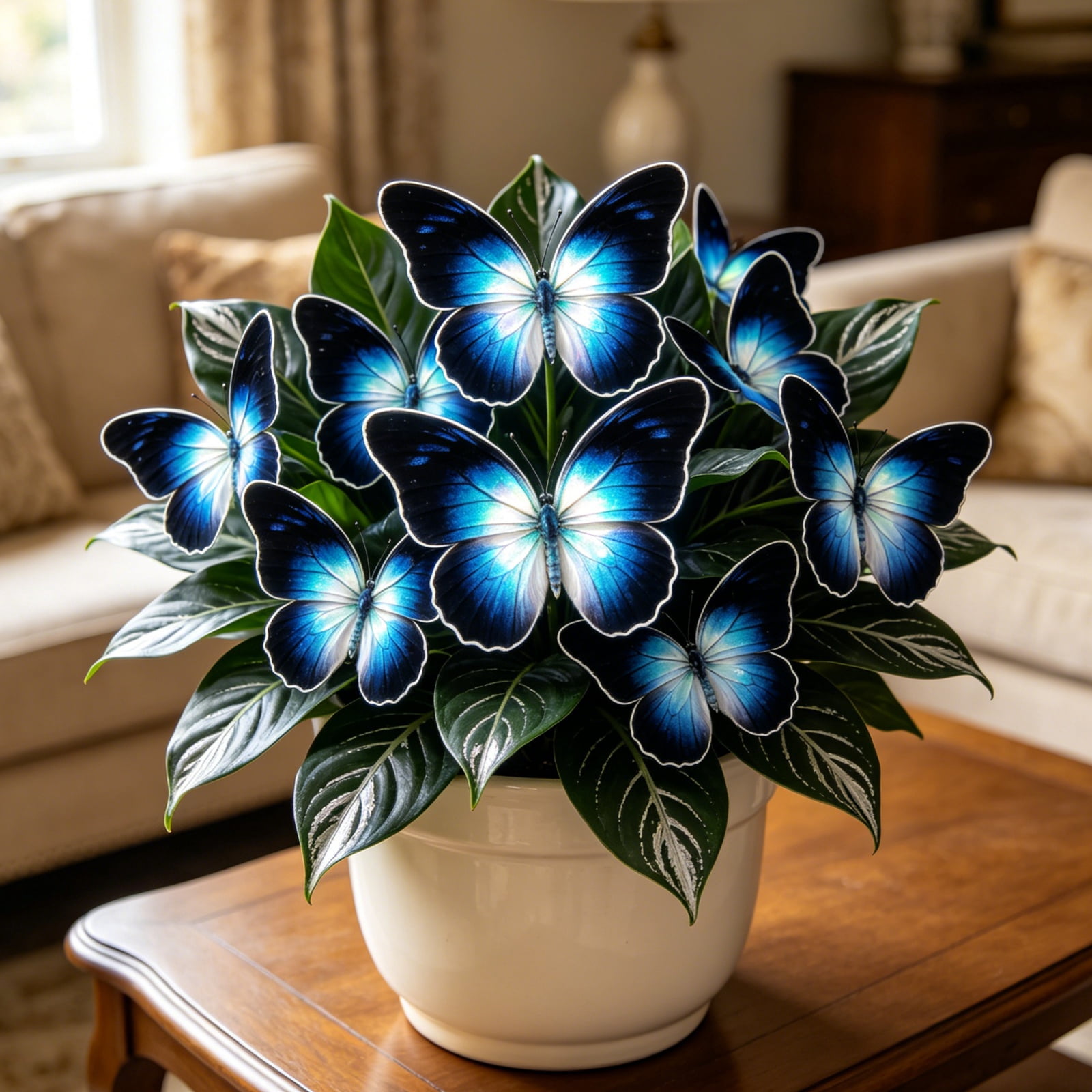 Butterfly Hostas for Planting-Ornamental-Garden Stake for Outdoor ...