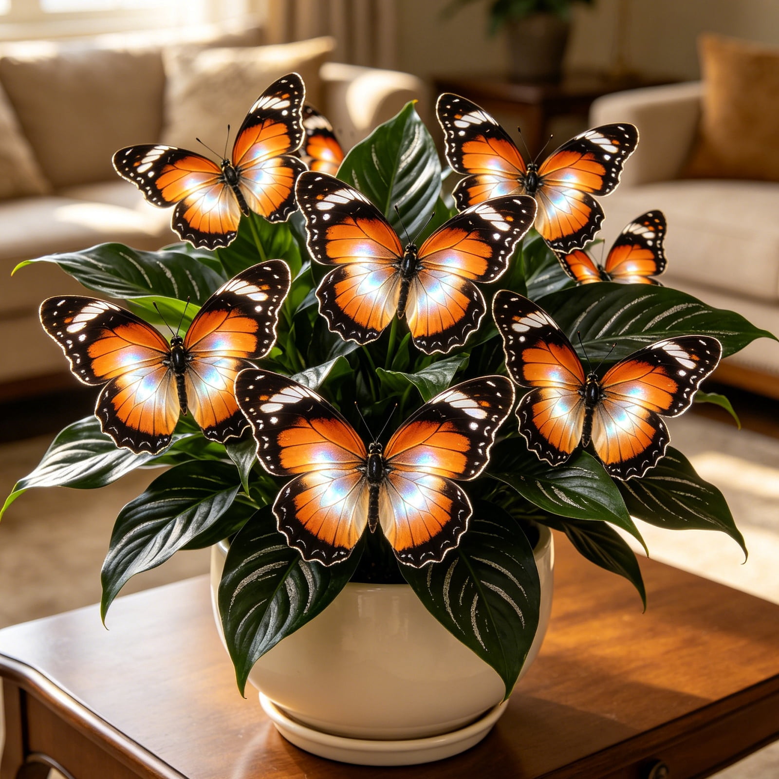 Butterfly Hostas for Planting-Ornamental-Garden Stake for Outdoor ...