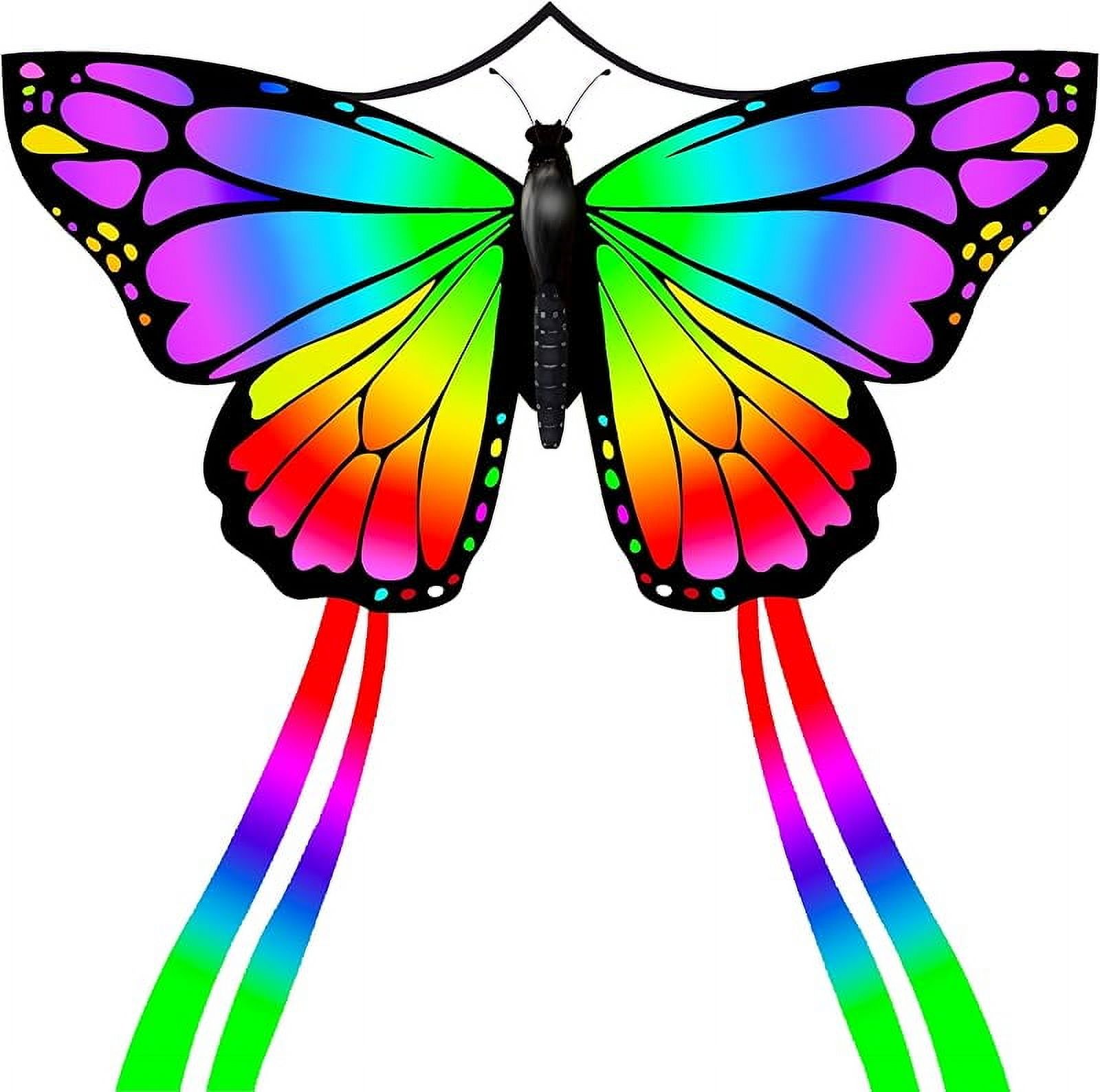 Butterfly Huge Kite for Kids and Adults Easy to Fly Single Line String ...