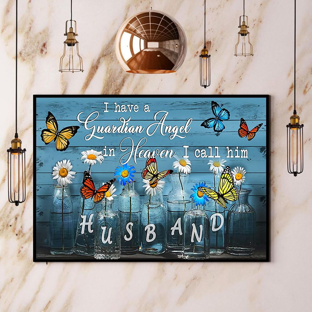 Butterfly I Have A Guardian Angel Paper Poster No Frame Matte Wall Art ...