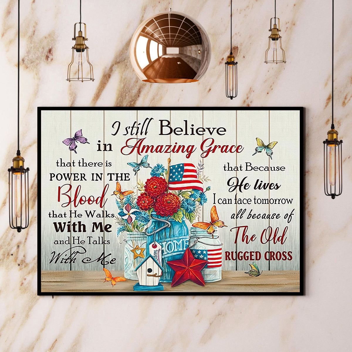 Butterfly I Still Believe In Amazing Grace Paper Poster No Frame Matte ...
