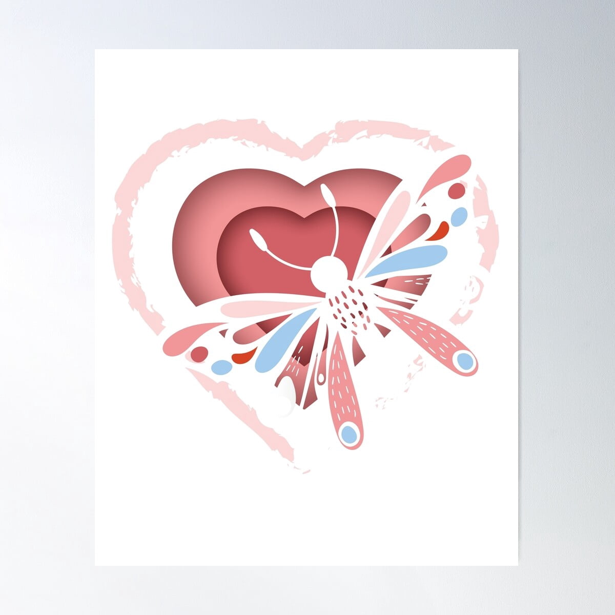 Butterfly In Nature - Gifts For Her Poster Wall Art Bedroom Wall Art ...