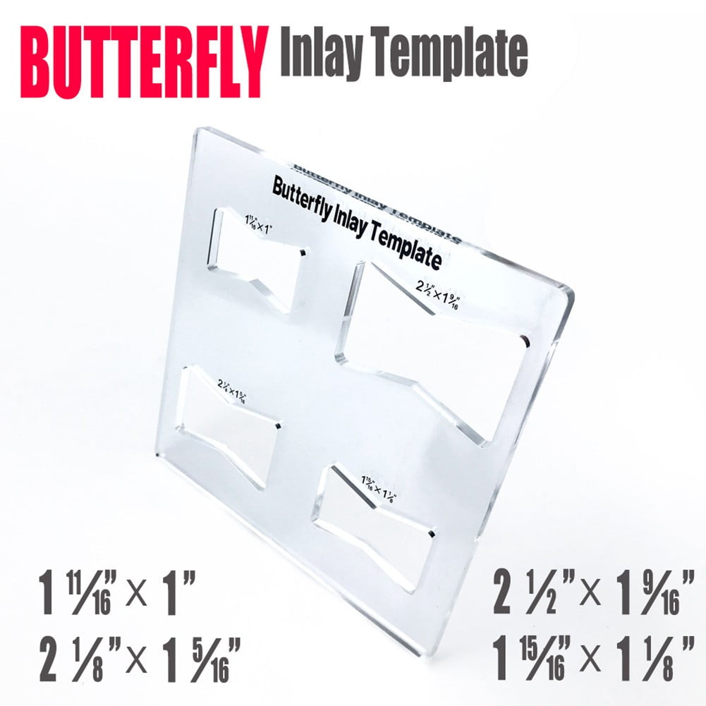 Butterfly Inlay Template Transparent Butterfly Key Decorative Inlay ...