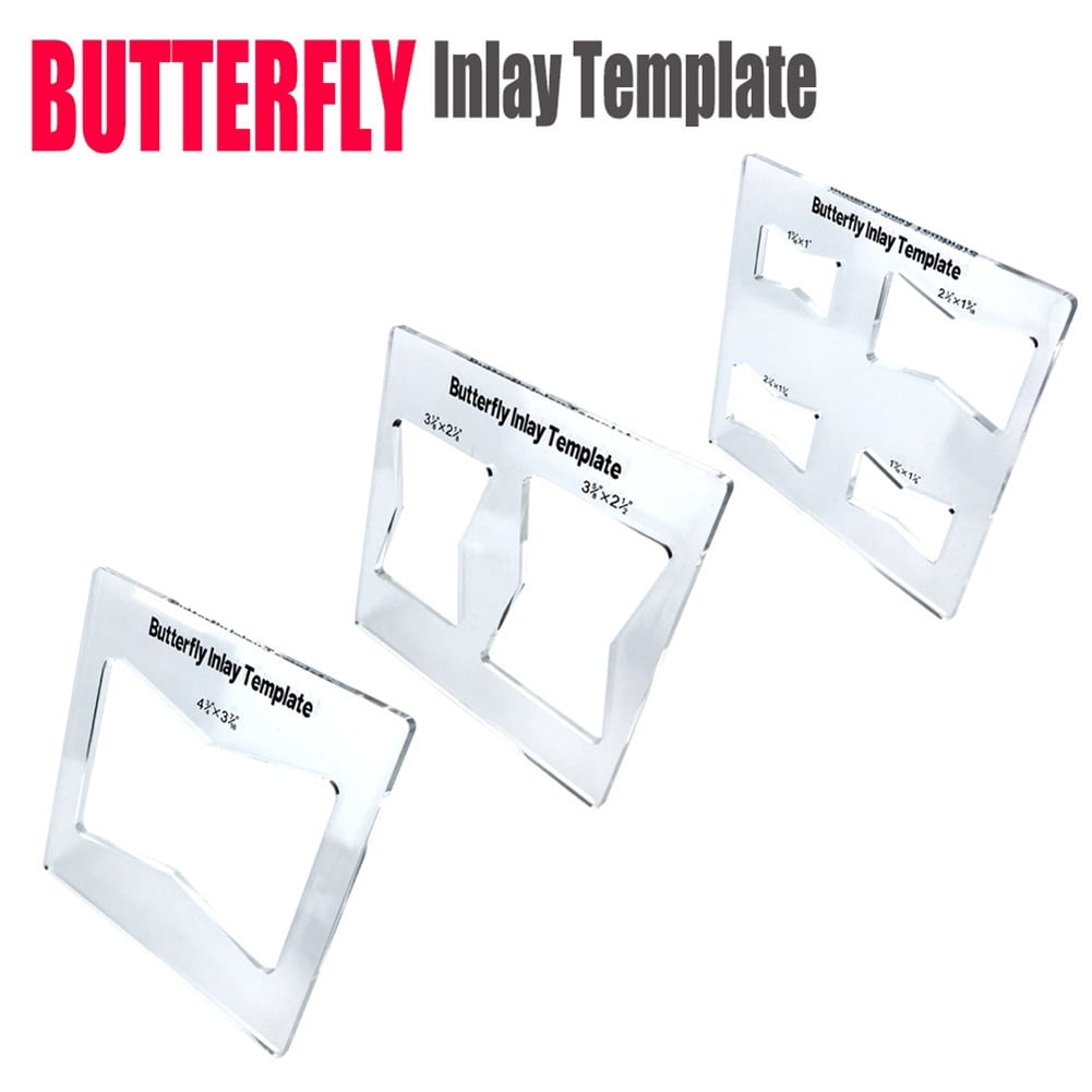 Butterfly Inlay Template Transparent Butterfly Key Decorative Inlay ...
