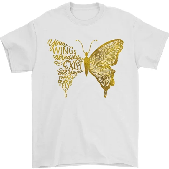 Butterfly Inspirational Quote Rhopalocera T-Shirt - Walmart.com